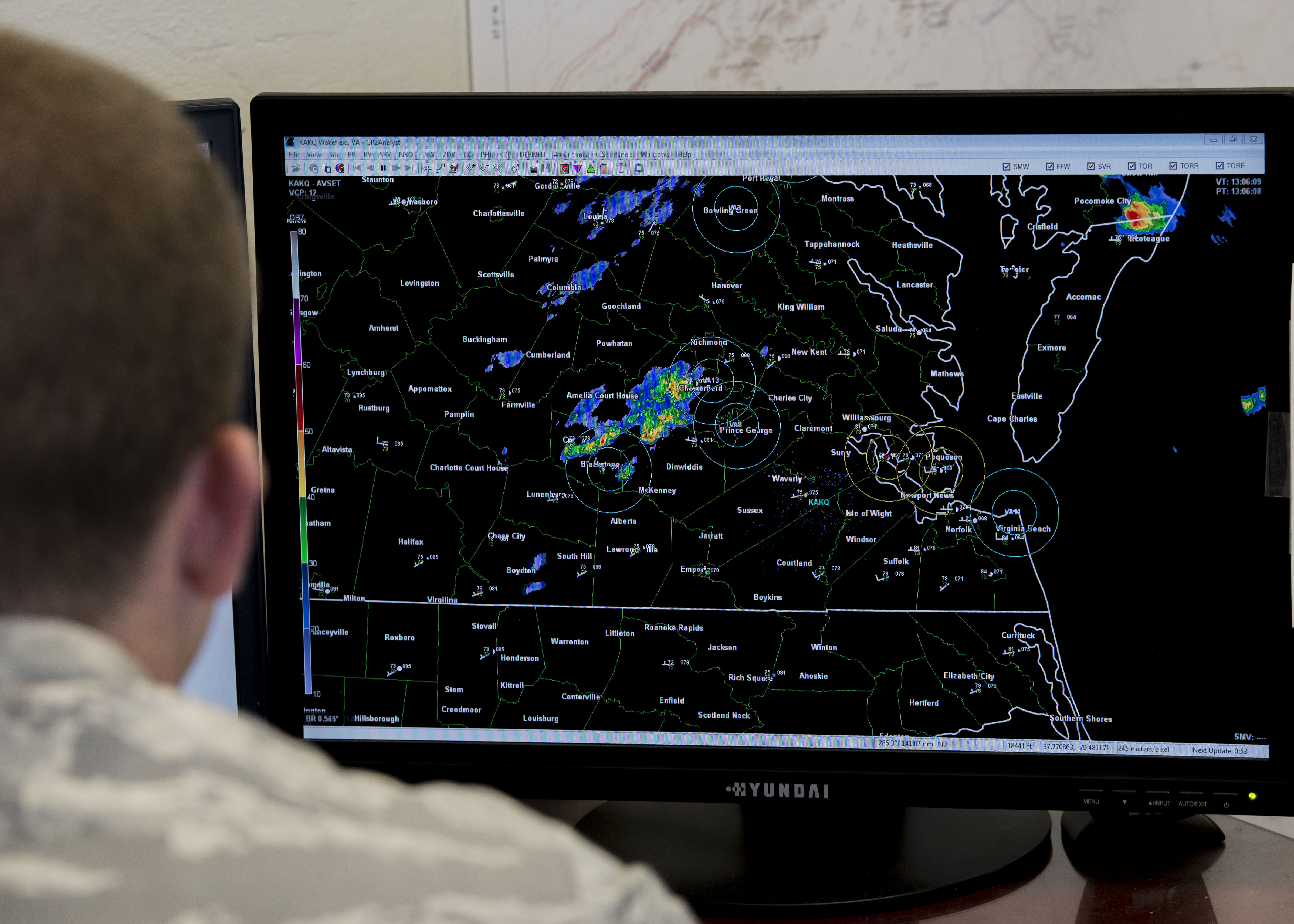 Eyes on the radar: Eustis weather Airmen watch Army skies > Joint Base ...