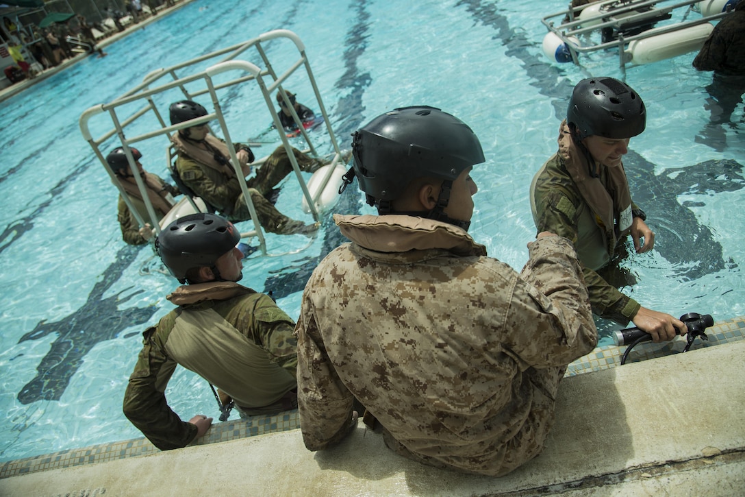 RIMPAC 16: Shallow Water Egress Training
