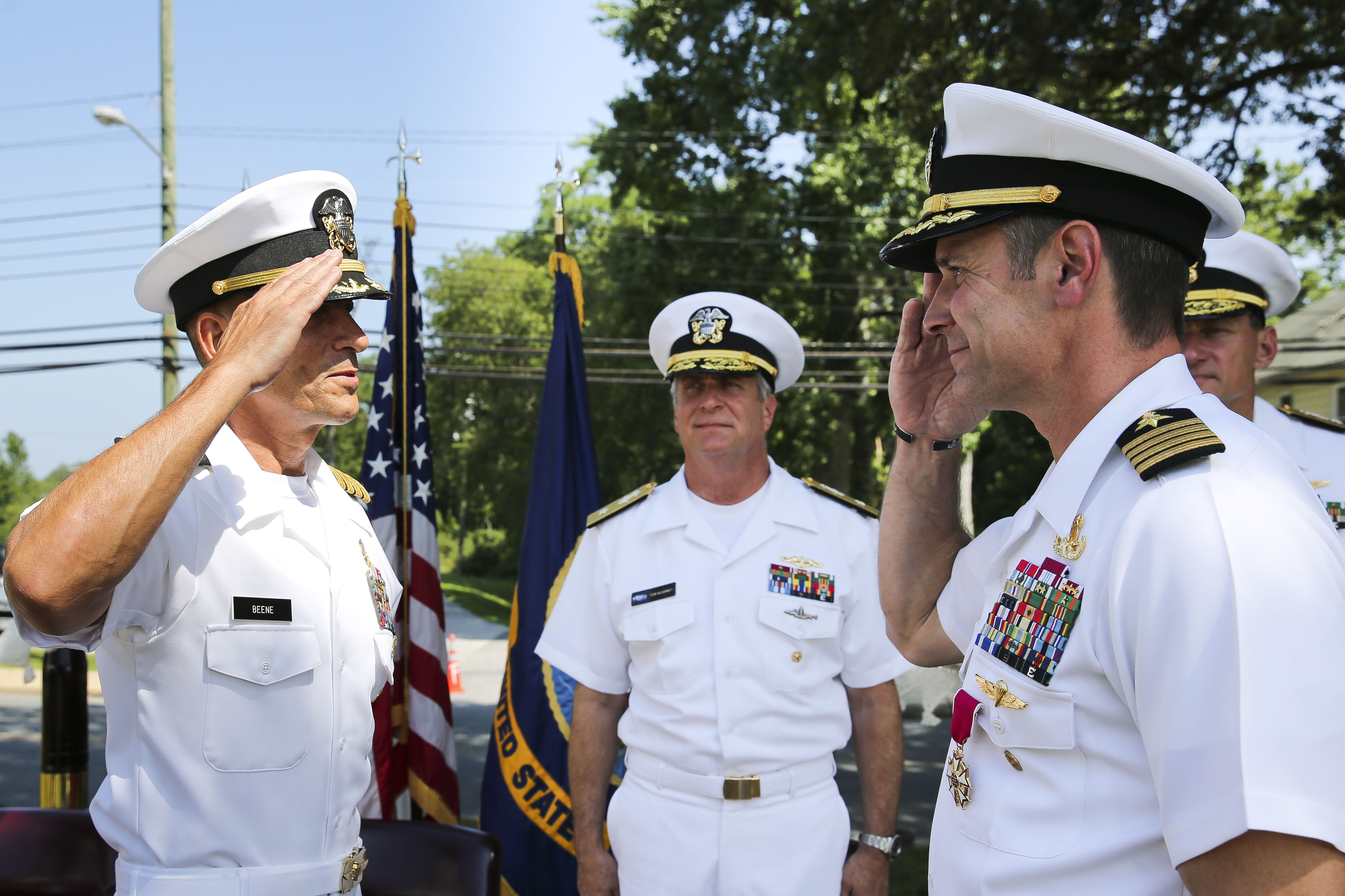 Beene Relieves Siddall at Naval Ordnance Safety and Security Activity