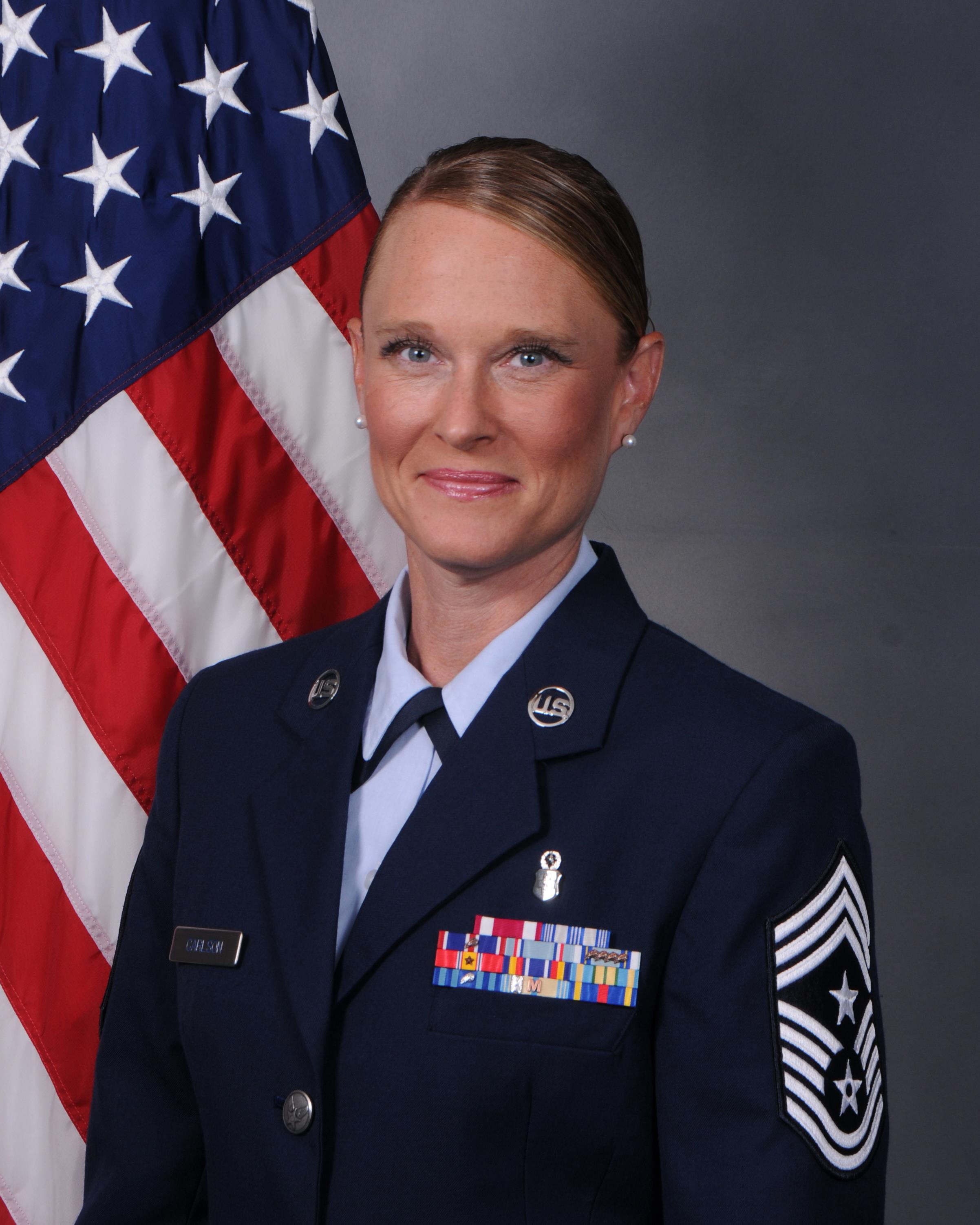 Command Chief Master Sgt. Tina Carlson is the command chief and senior ...