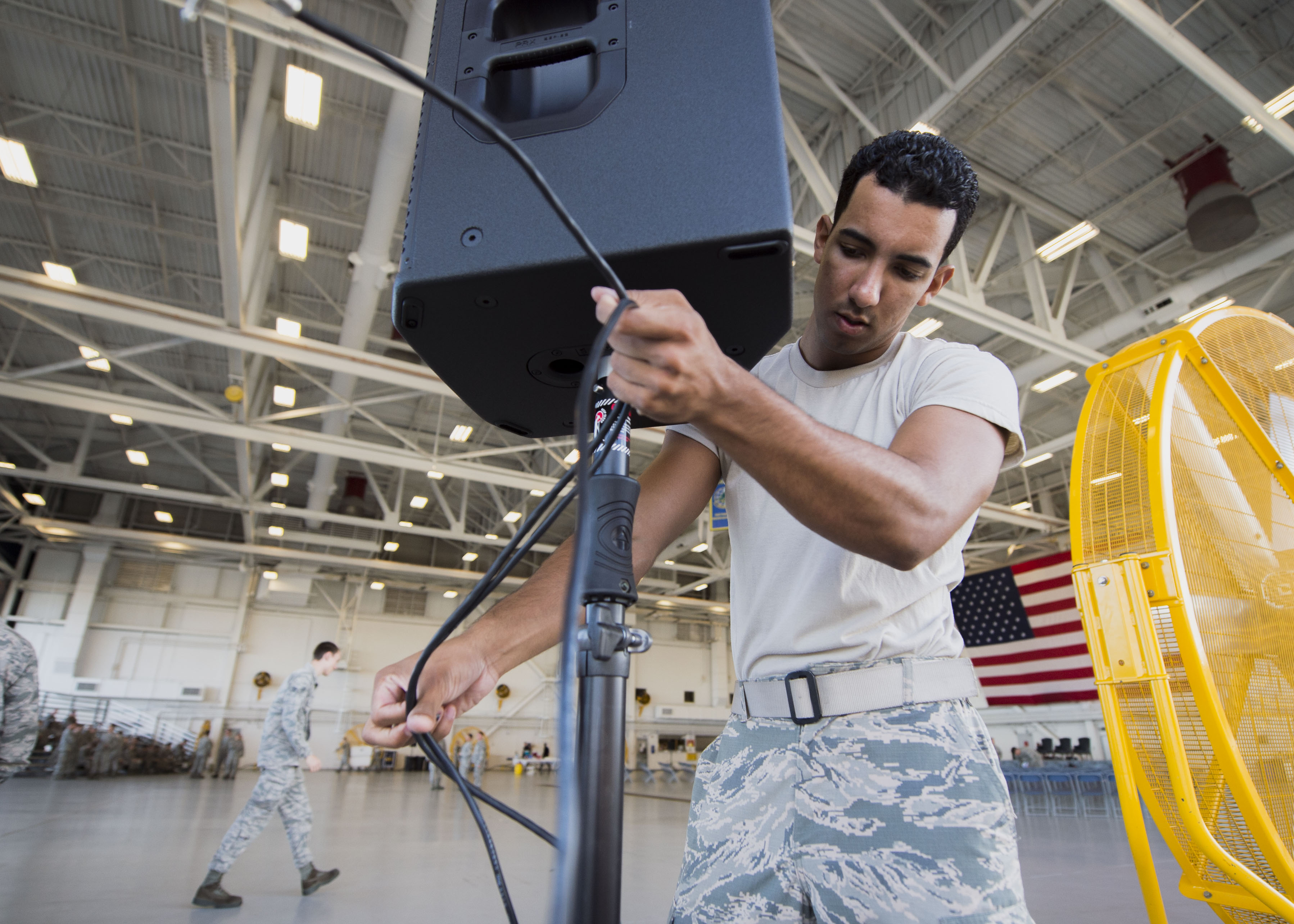 1st SOCS Airmen ensure speakers are audible