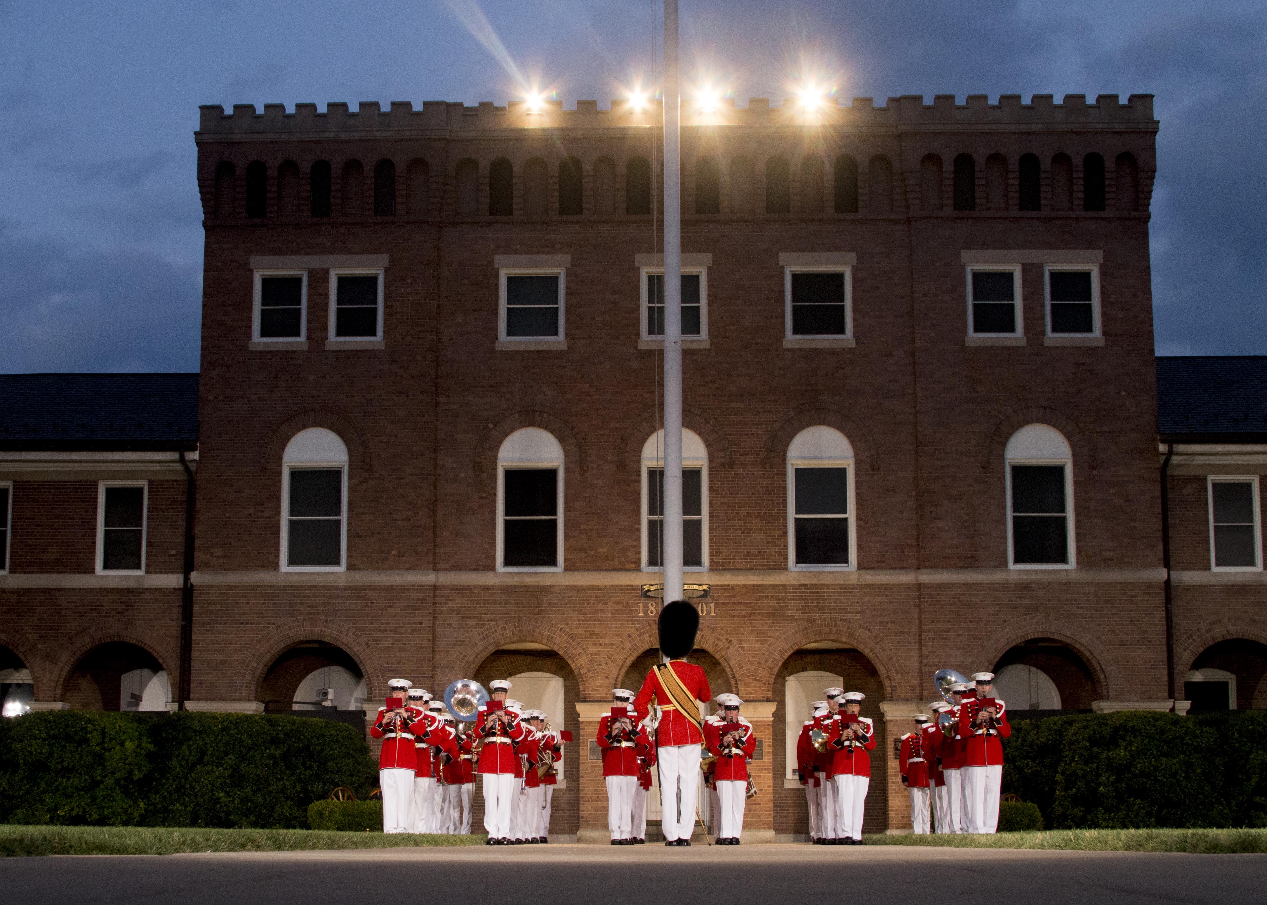 Evening Parade and Marine Barracks Washington