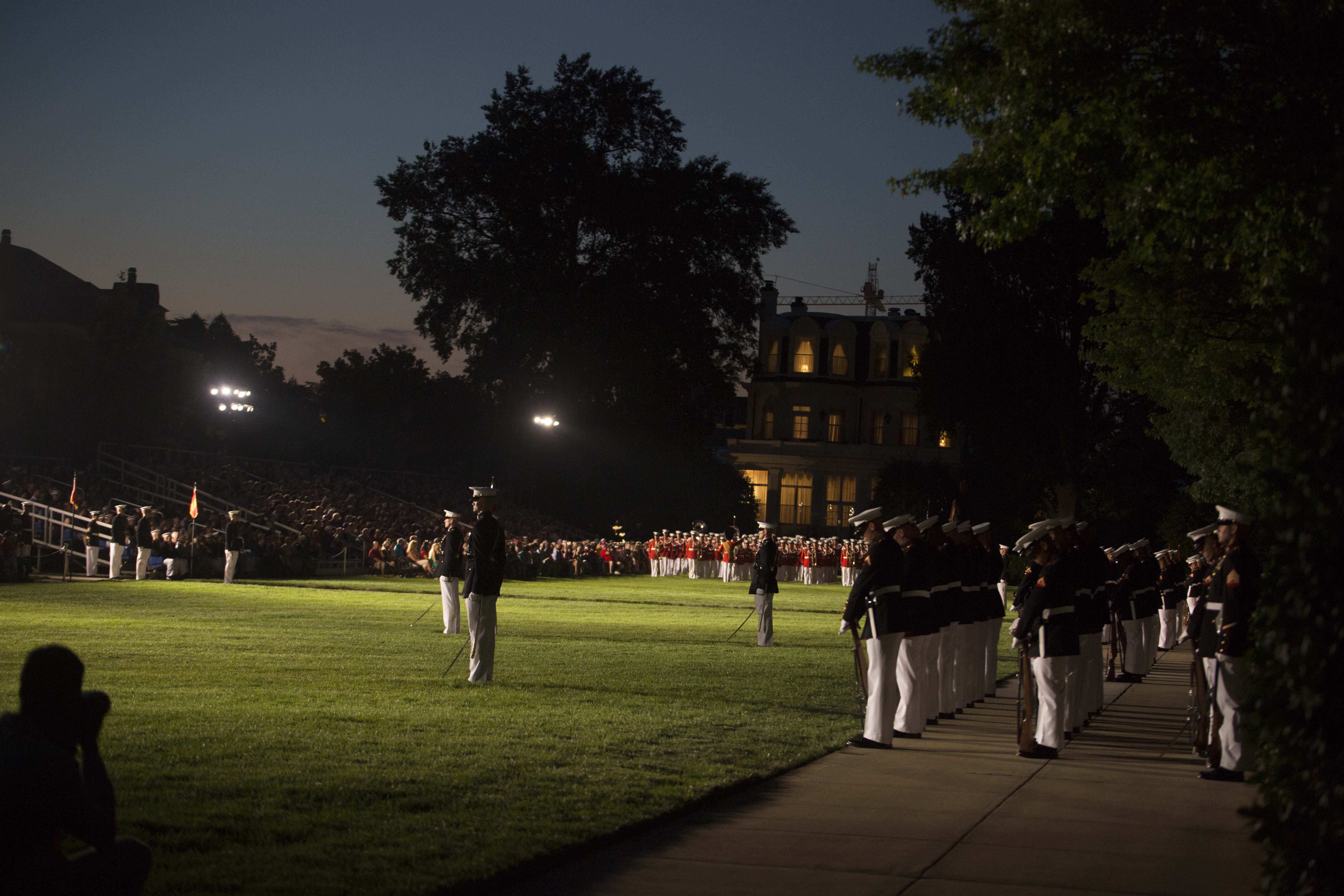 Evening Parade at Marine Barracks Washington