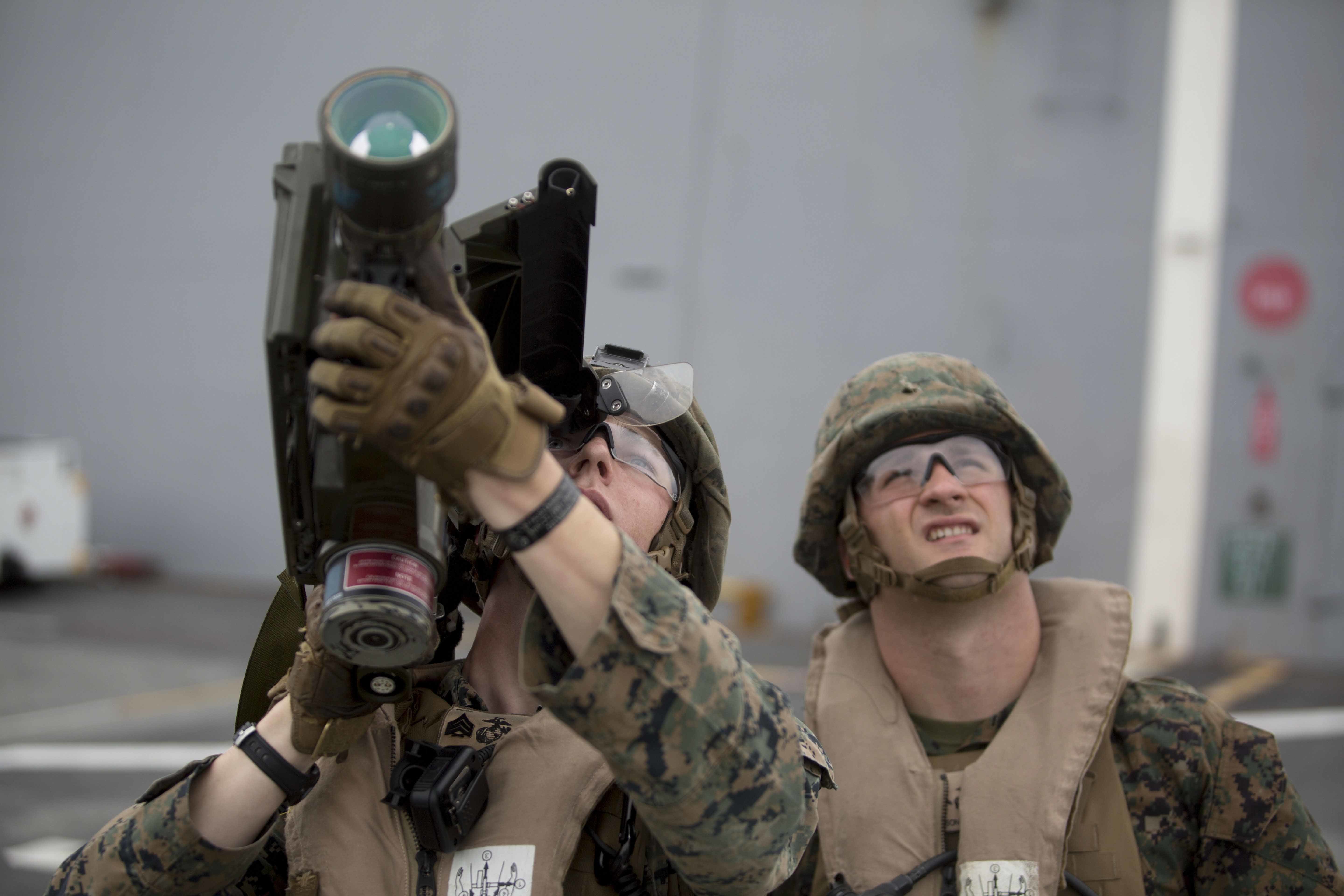 2nd LAAD, 22 MEU Stinger missle tracking training