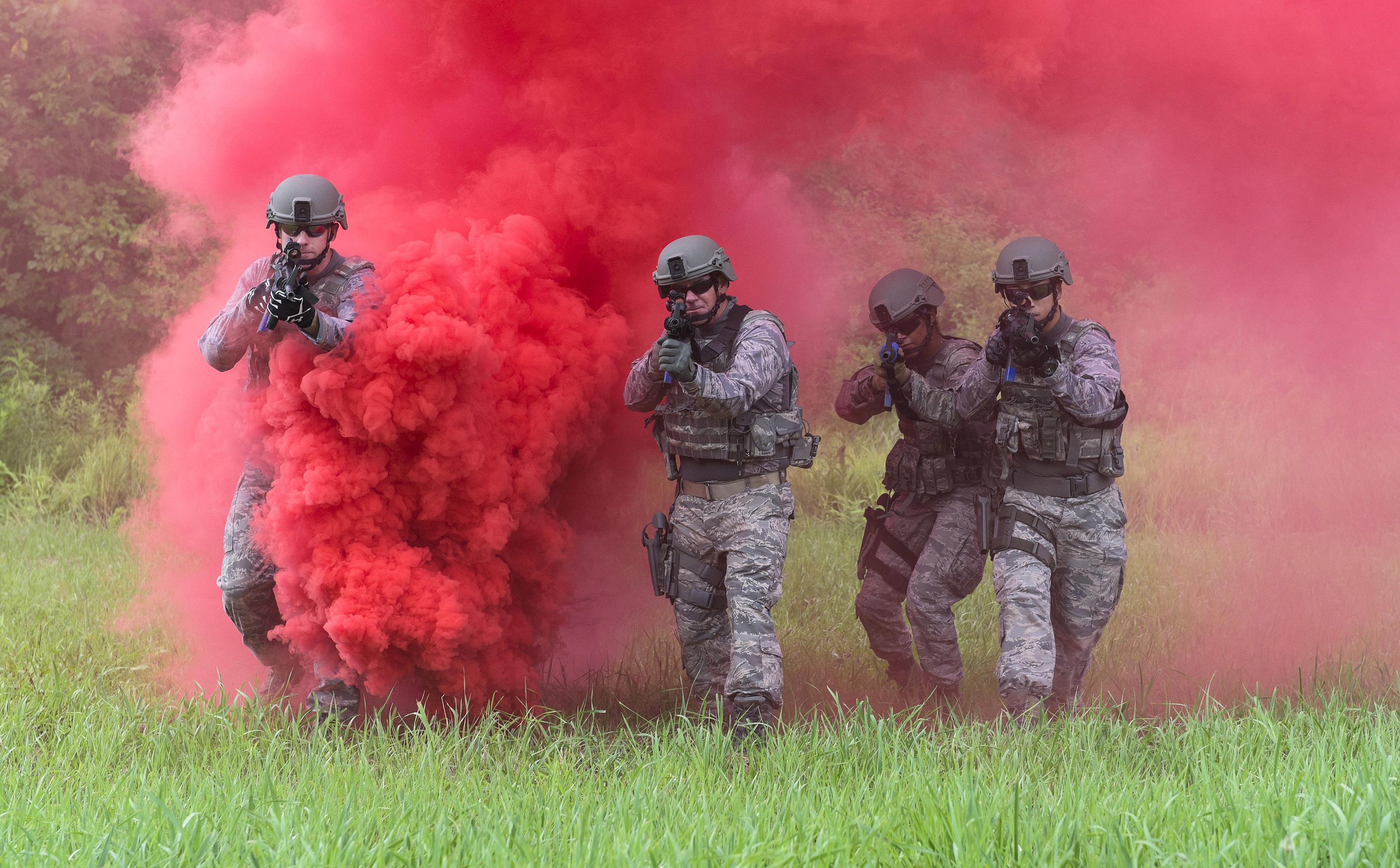 File:182 Security Forces maneuver through concealment smoke.png ...