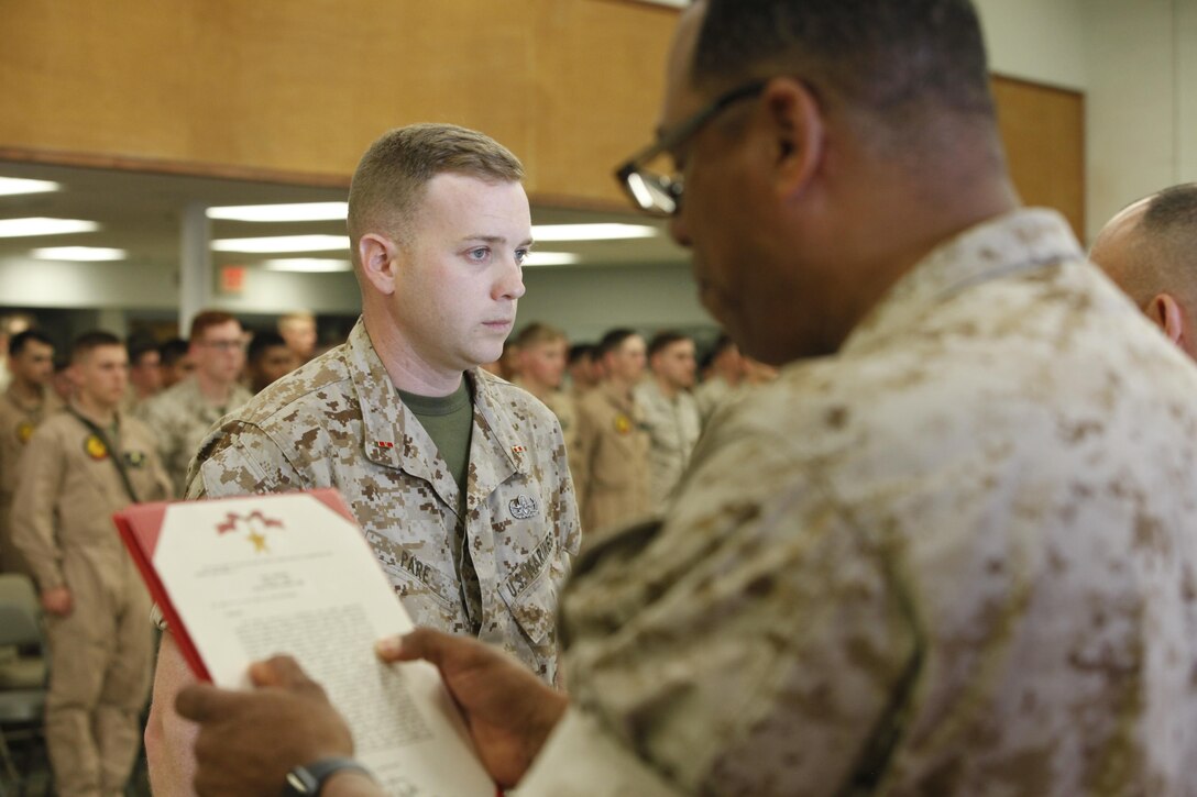 EOD Marine receives award for valor at CBIRF
