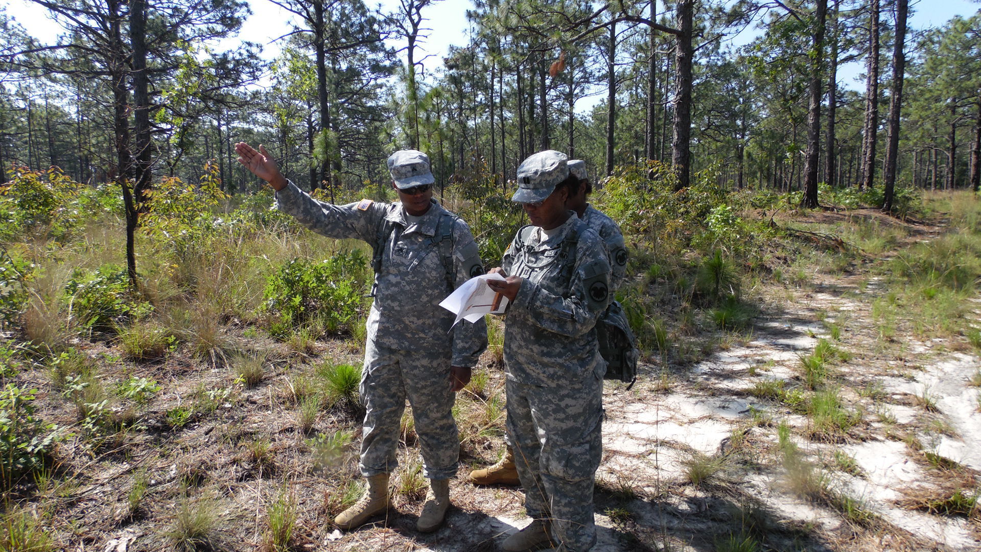 USAR Soldiers Conduct Land Navigation Exercise