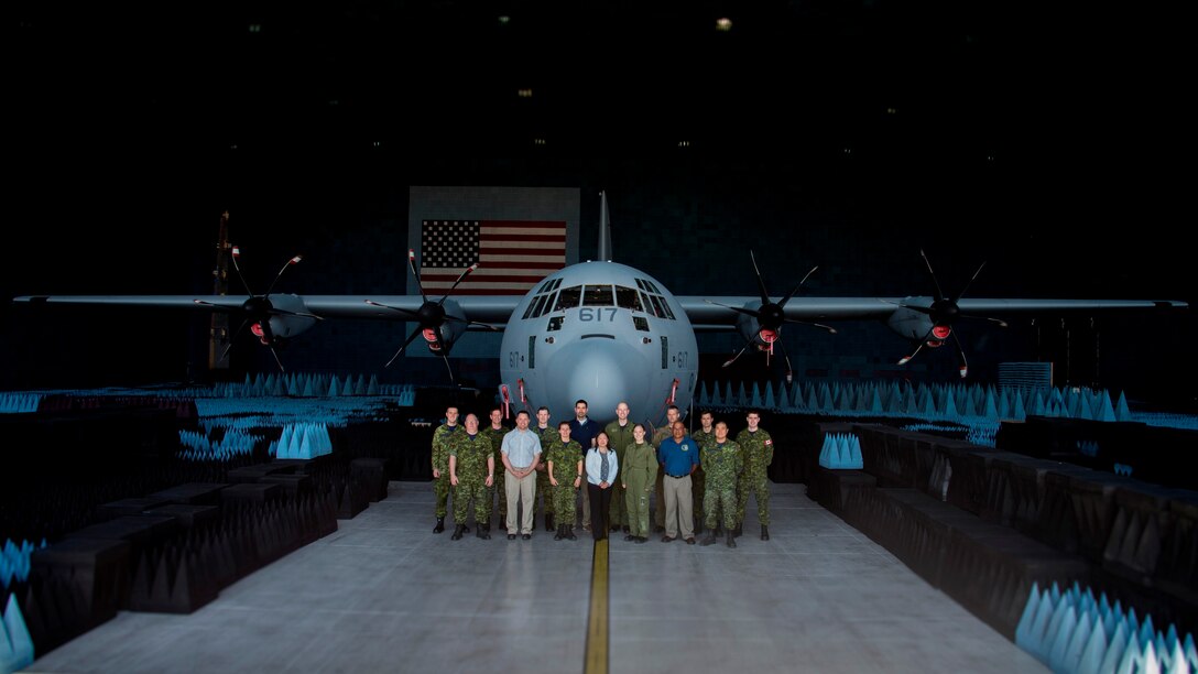 CC-130J in the Benefield Anechoic Facility on Edwards Air Force Base