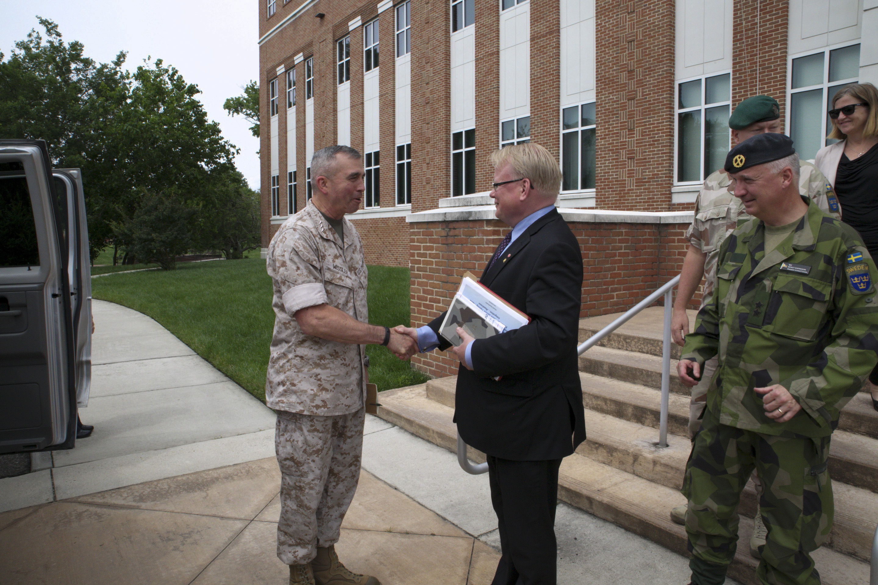 Swedish Minister of Defense visits U.S. Marine Forces Command