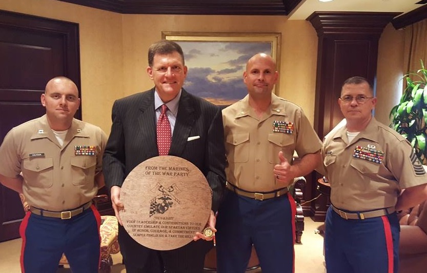 Marines recognize Oklahoma City Thunder owner