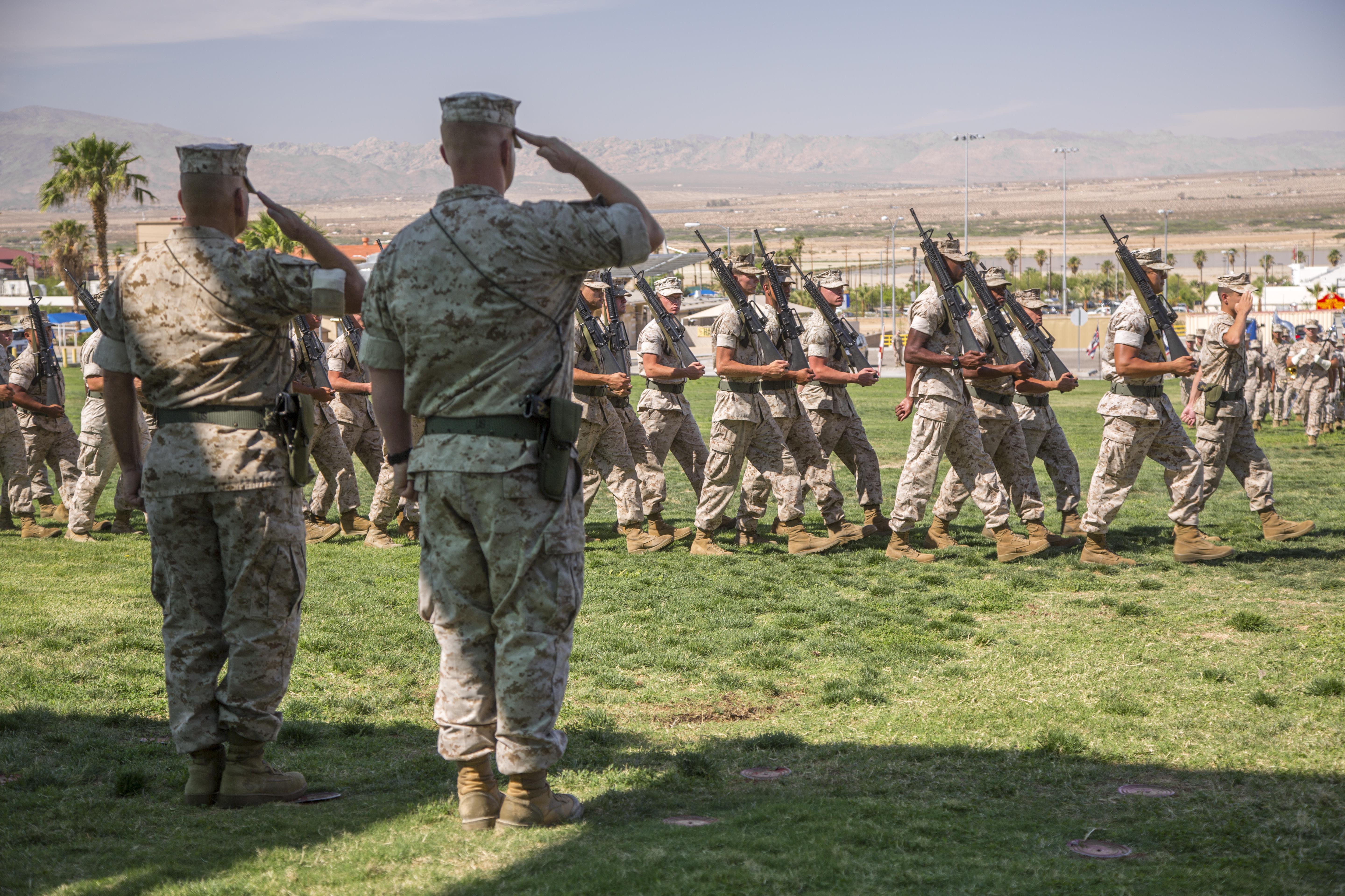 HQBN holds change of command > Marine Corps Air Ground Combat Center ...
