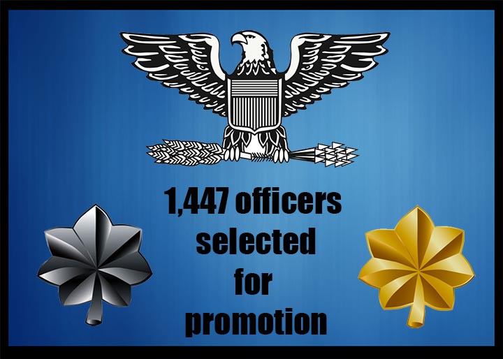 AF selects 1,447 for promotion to colonel, lieutenant colonel, major ...