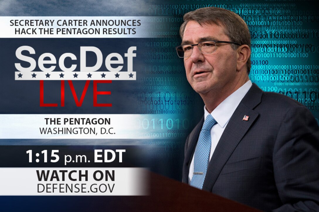 Carter Speaks at 'Hack the Pentagon' Event | U.S. Department of War