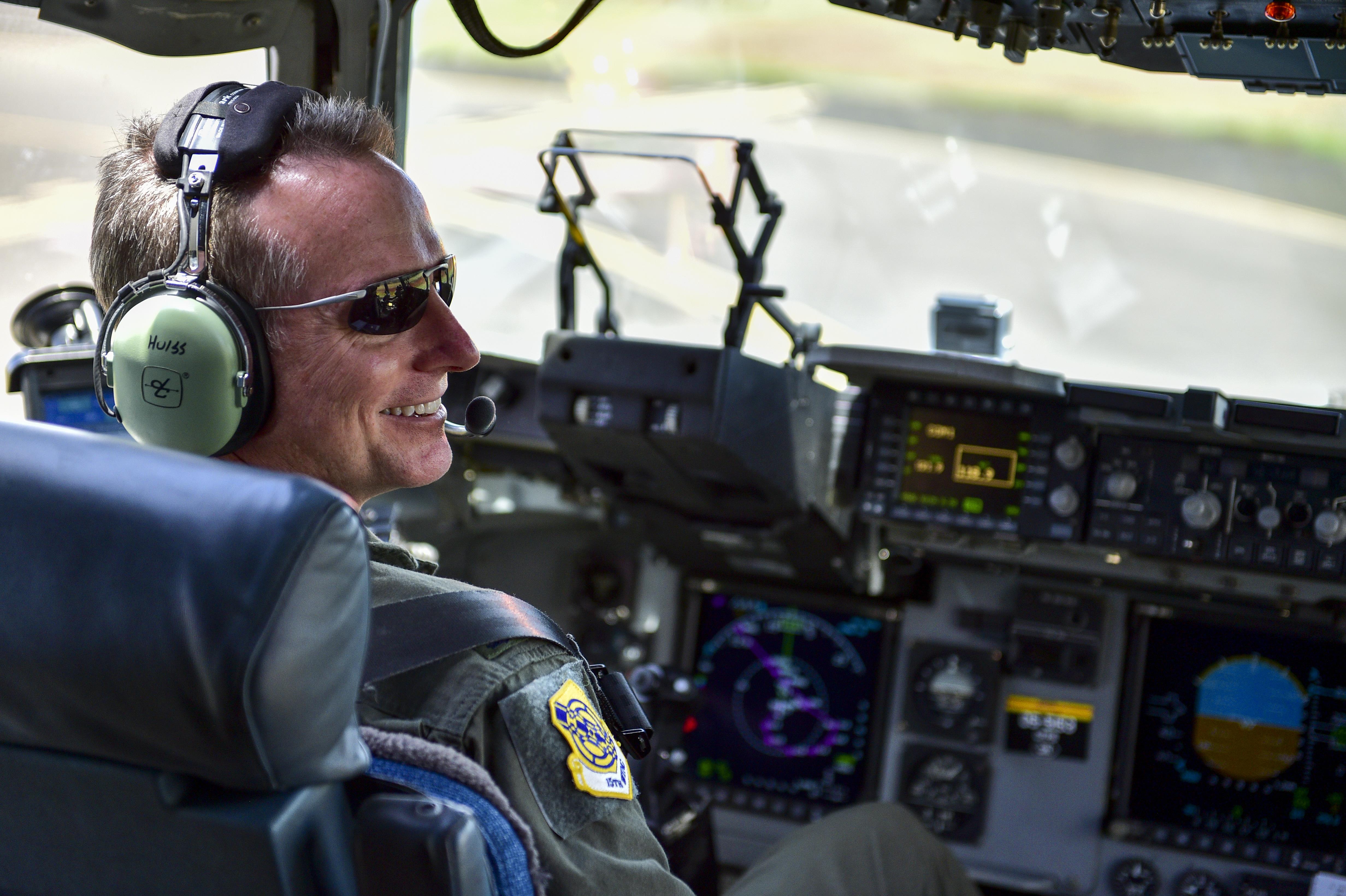Col. Huiss Takes Final Flight as Wing Commander