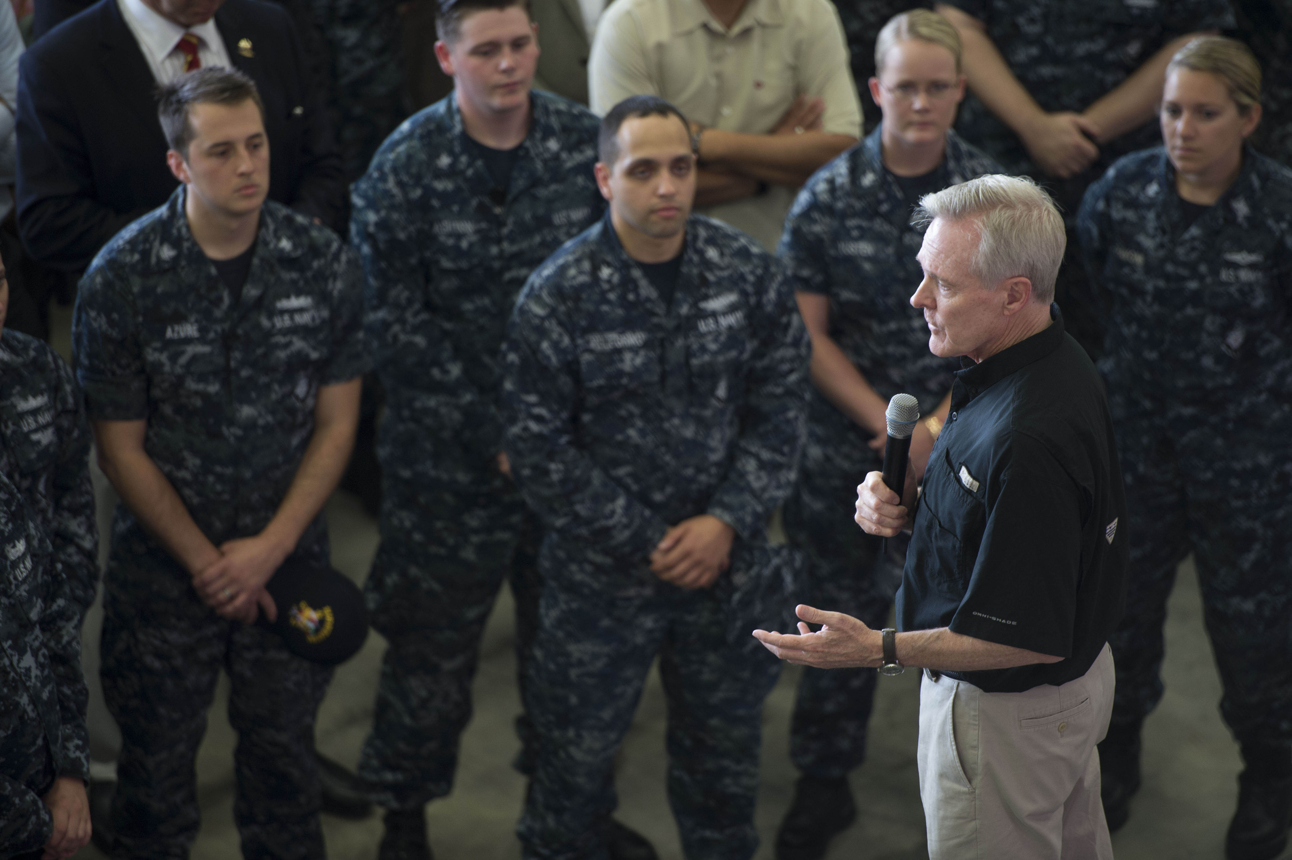 SECNAV Visits Naples, Italy, Conducts All-Hands Call with Sailors ...
