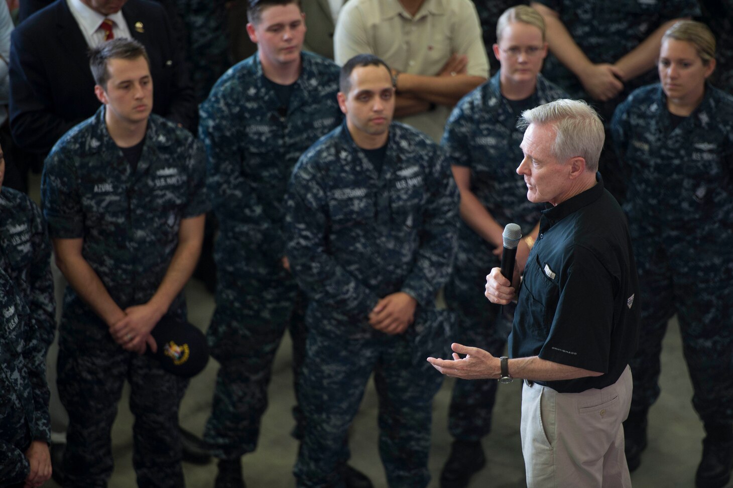 SECNAV Visits Naples, Italy, Conducts All-Hands Call with Sailors ...