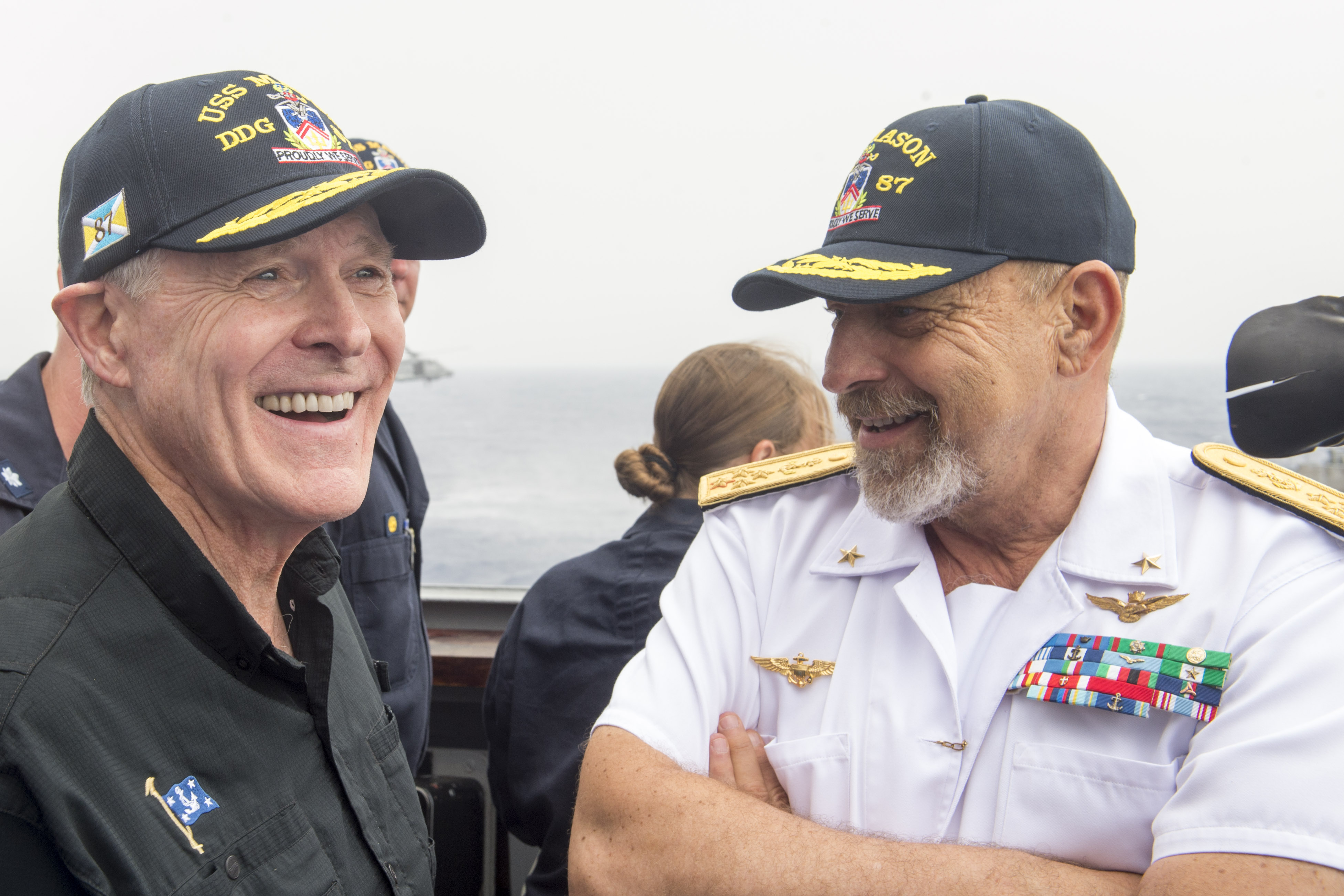 Secretary of the Navy Visits USS Mason for Biofuel RAS > United States ...