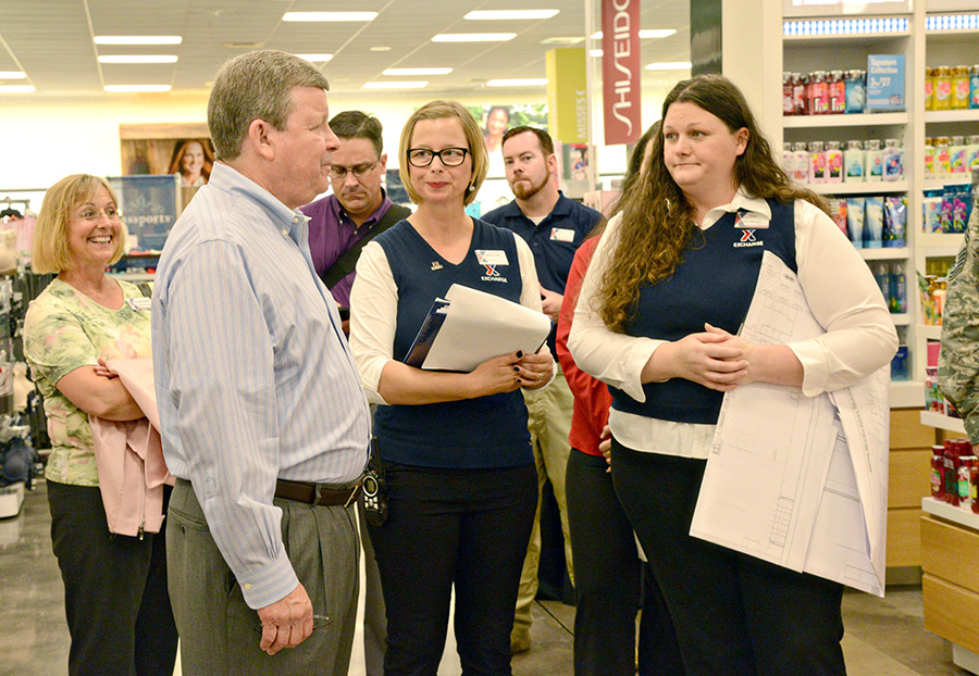 Senior AAFES leadership visits Tinker Exchange facilities