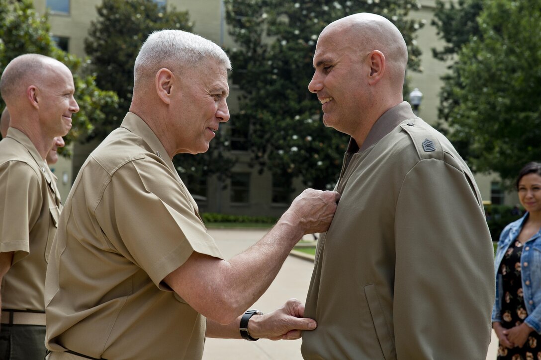 Master Sgt. Marcus Dawson Promotion Ceremony