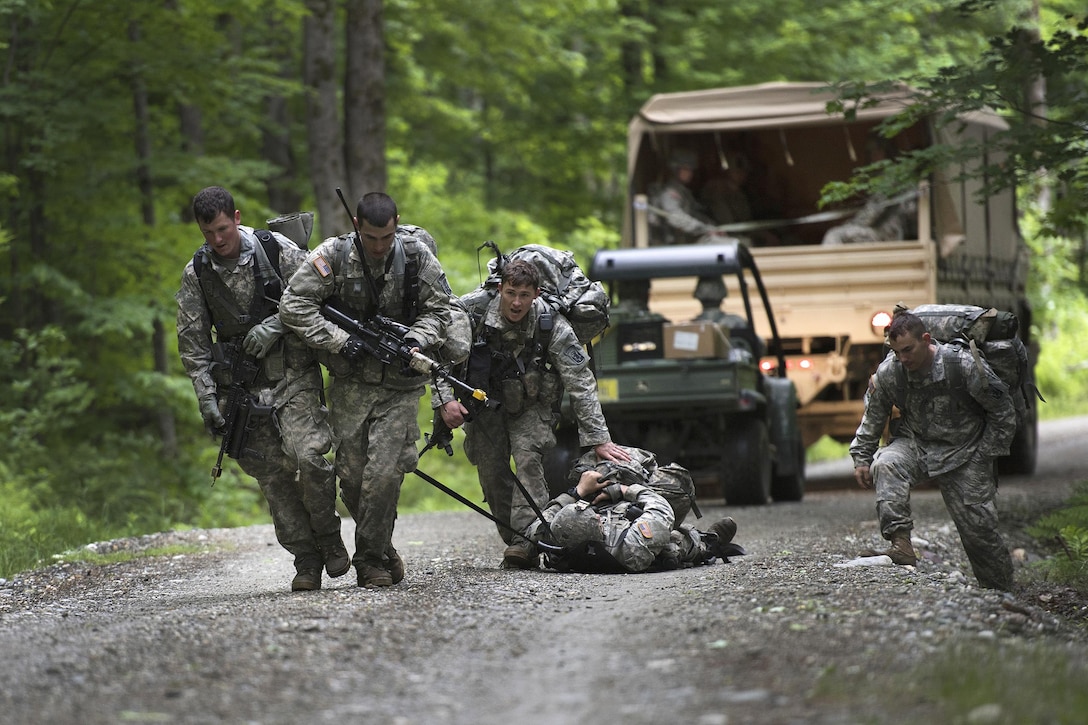 Transporting a Casualty | U.S. Department of War