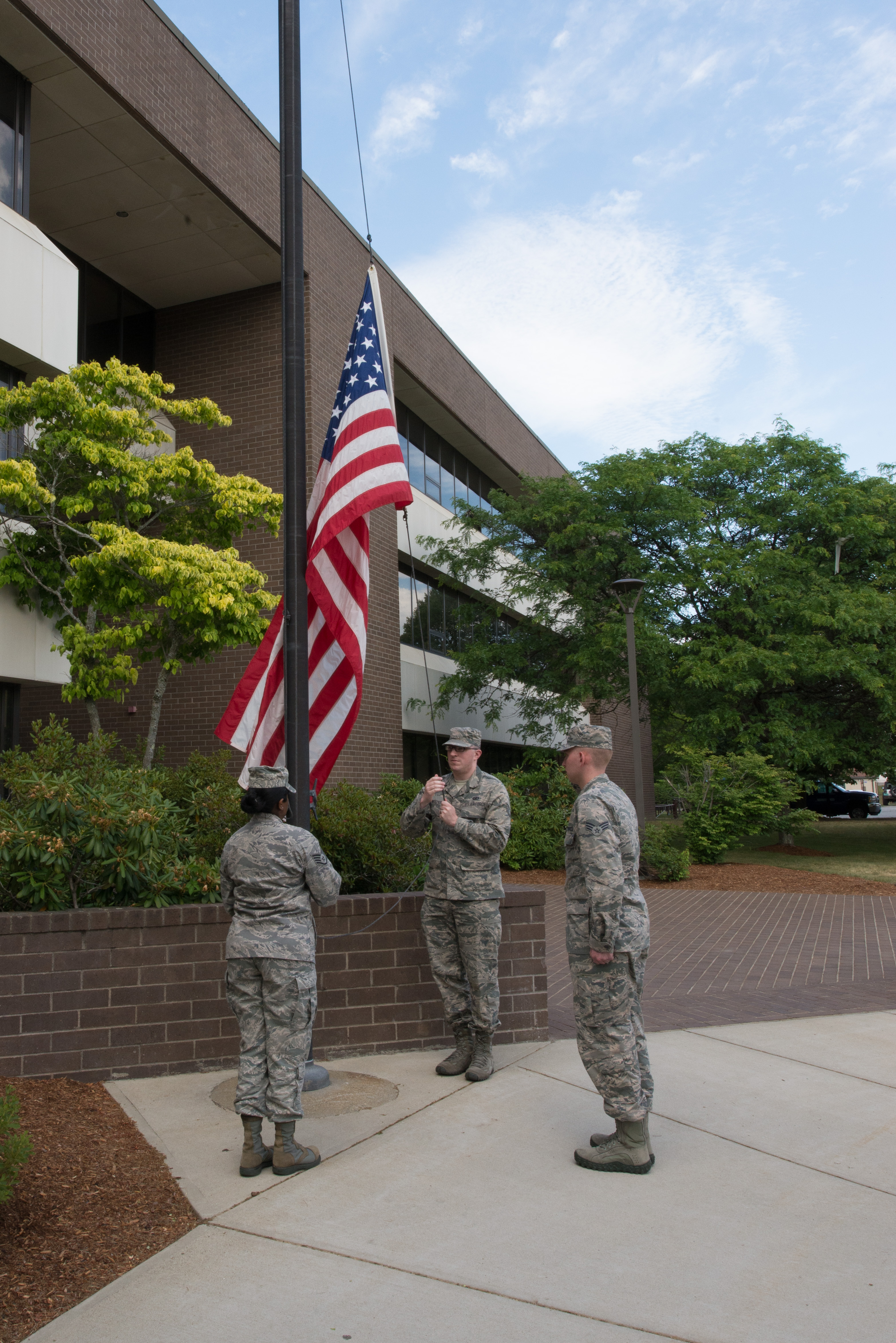 ABG participate in flag ceremony