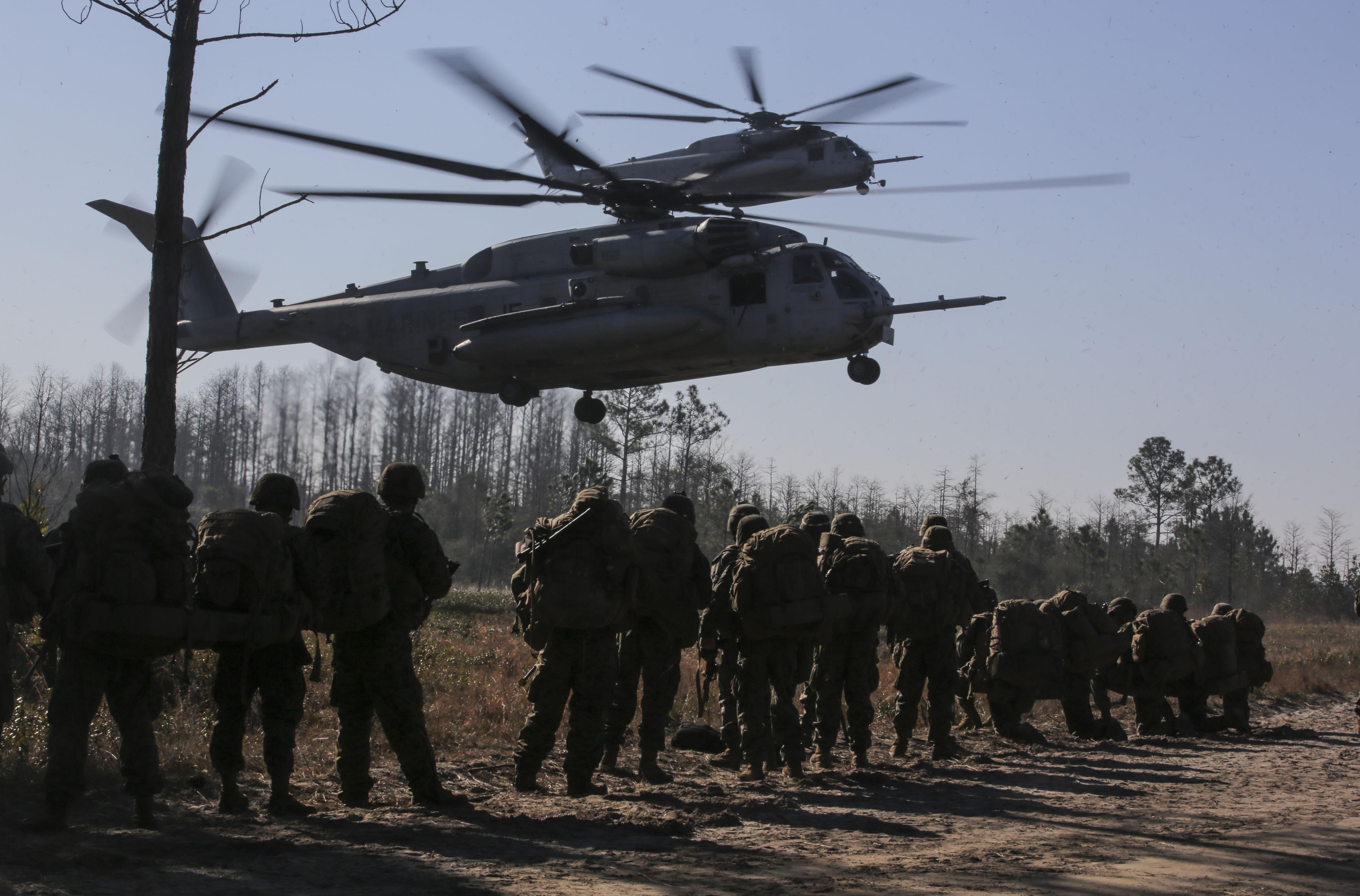 Marine Air-Ground team conducts large scale assault, offensive air ...