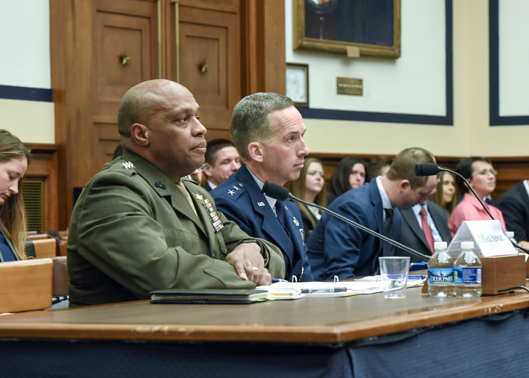 Lt. Gen. Vincent Stewart and Maj. Gen. James Marrs, testify before the ...