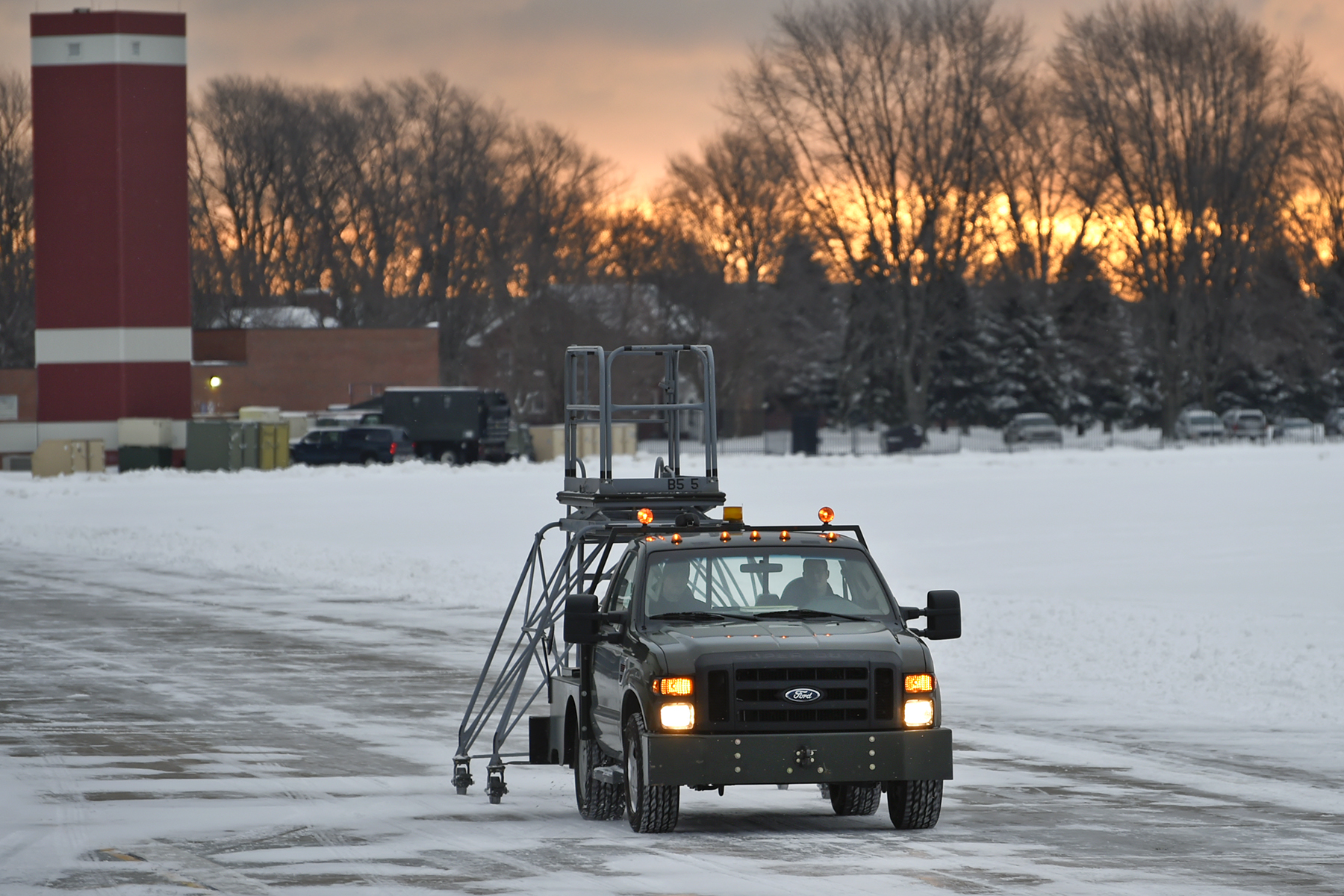 Snowy day at Selfridge