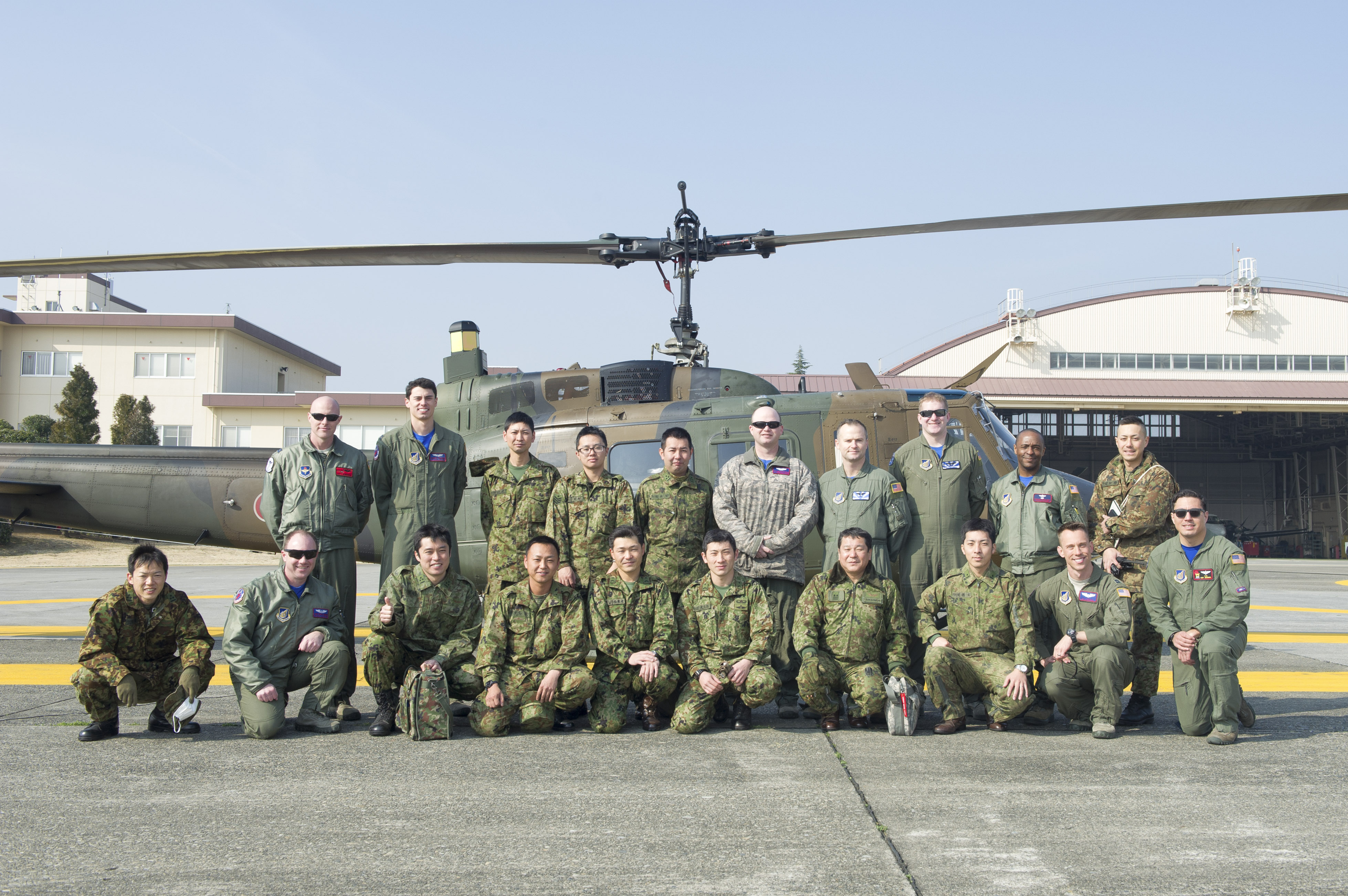 JGSDF shares connection with 459th AS