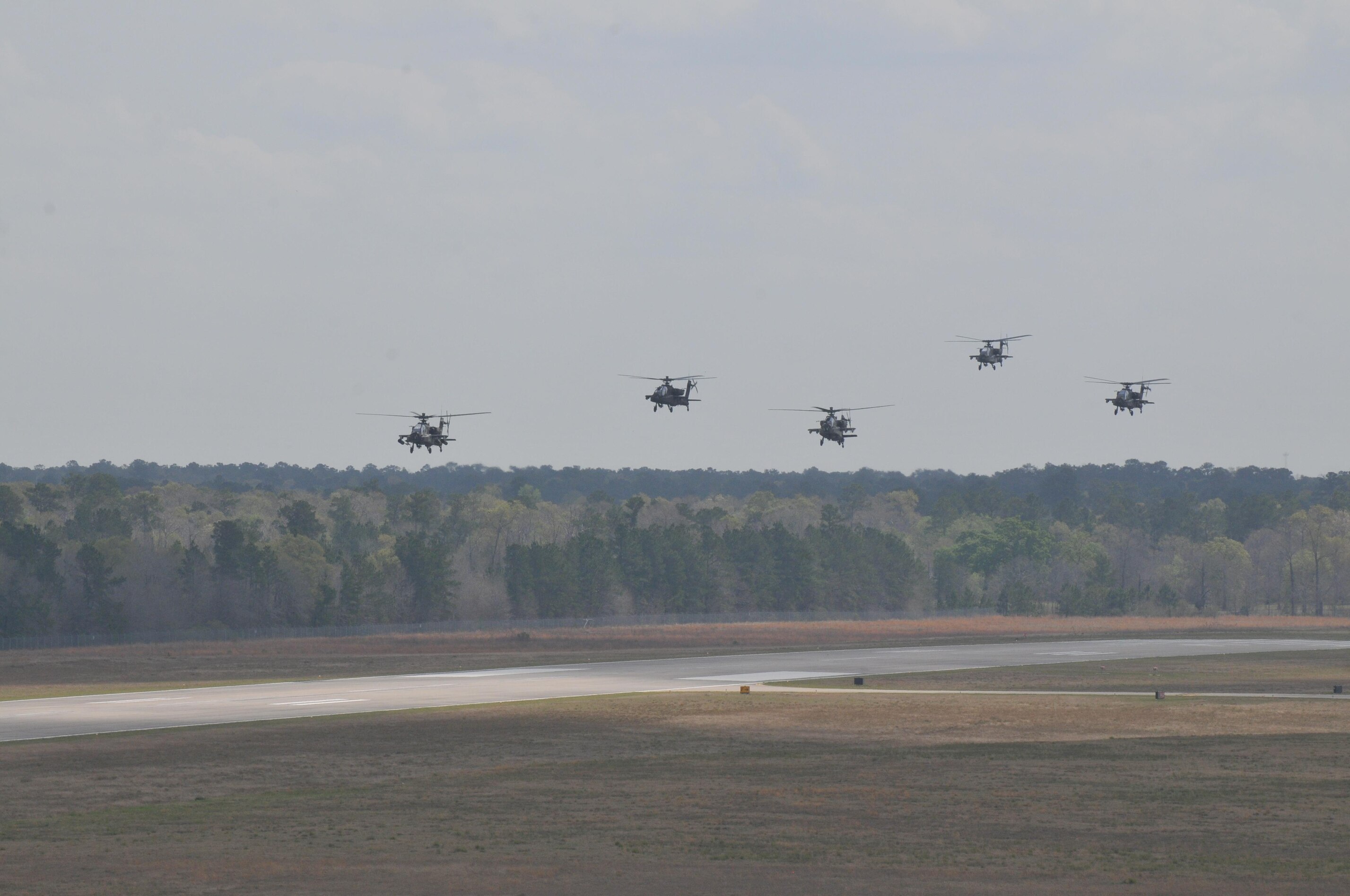 Last Flight of the Apache Helicopter in the U.S. Army Reserve