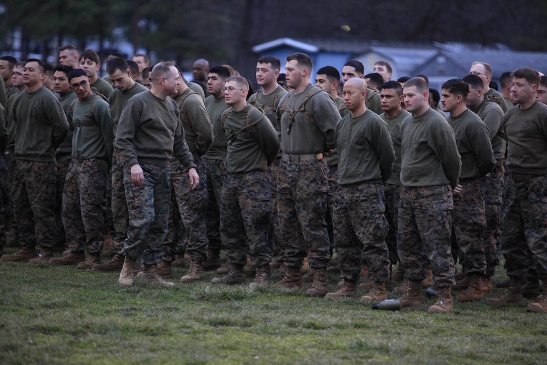 CBIRF Corporals lead battalion PT