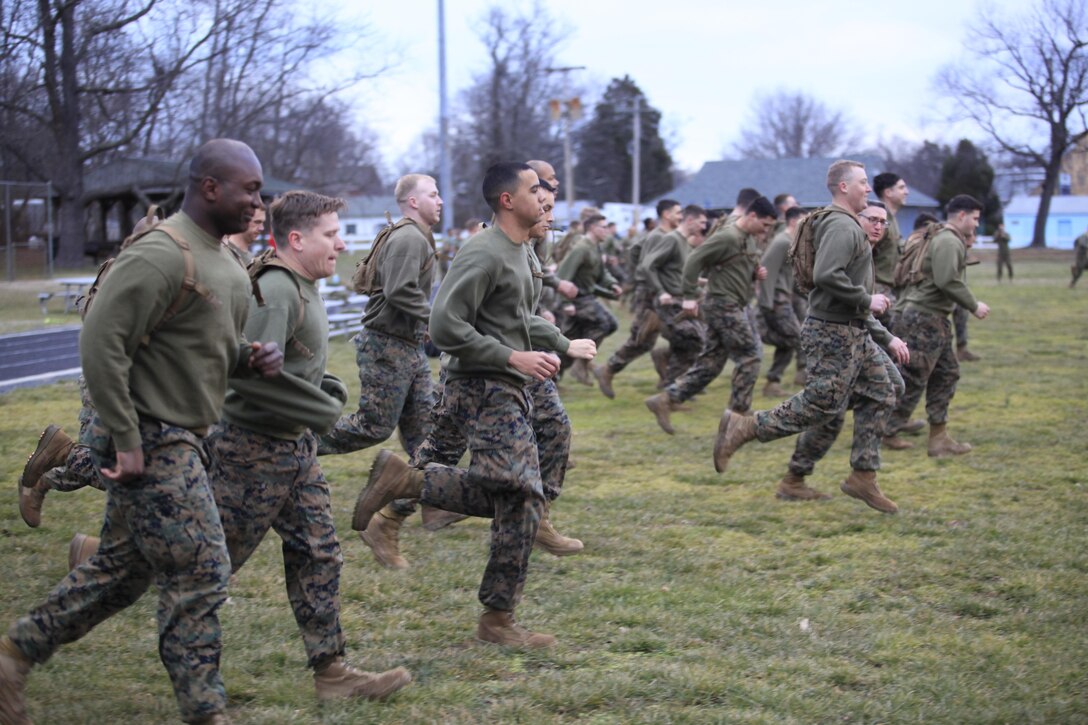 CBIRF Corporals lead battalion PT