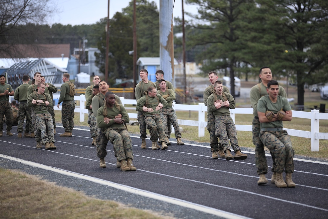 CBIRF Corporals lead battalion PT