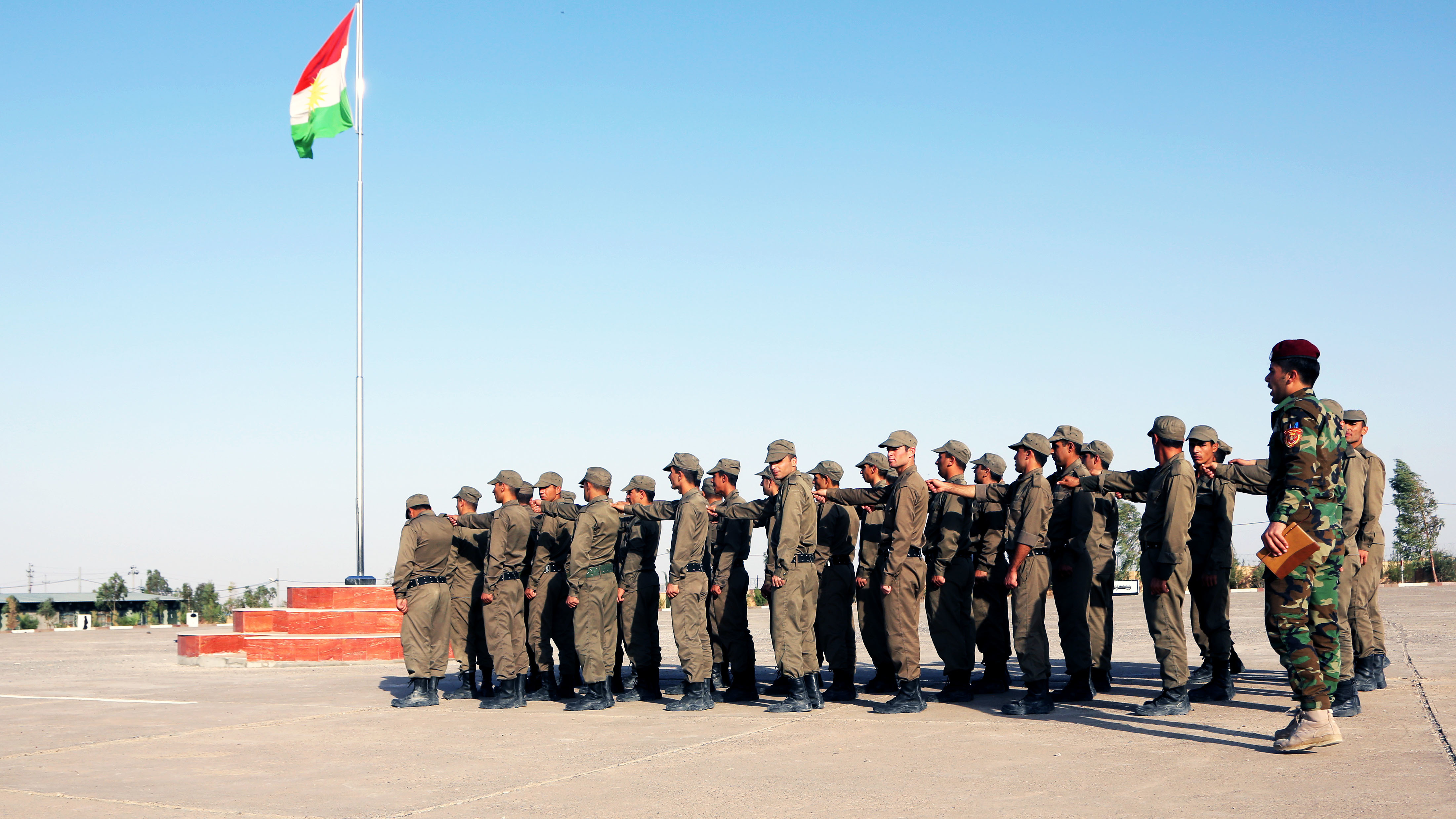 Peshmerga soldiers take part in Basic Combat Training