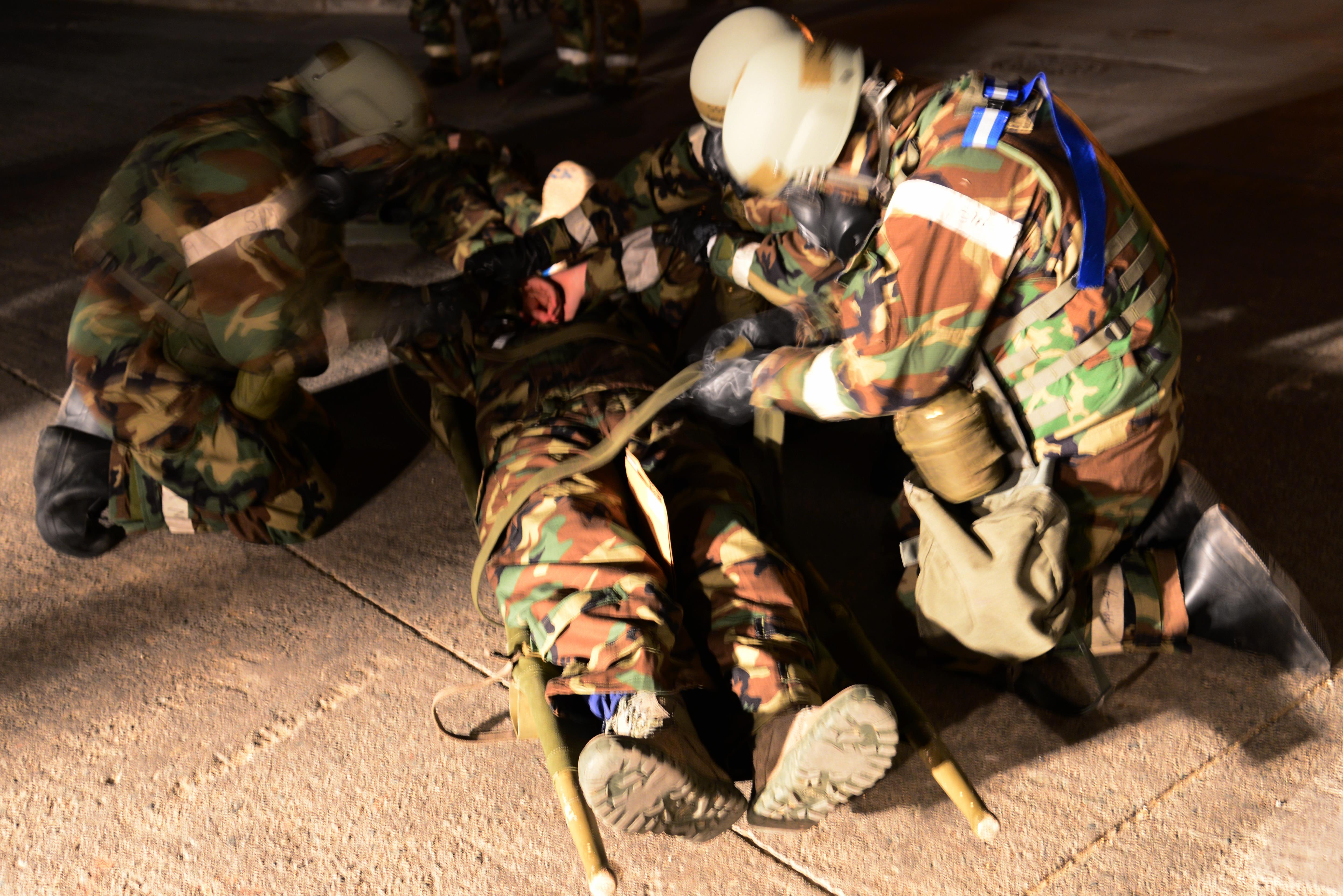 Osan medical teams test triage, decontamination skills > Osan Air Base ...
