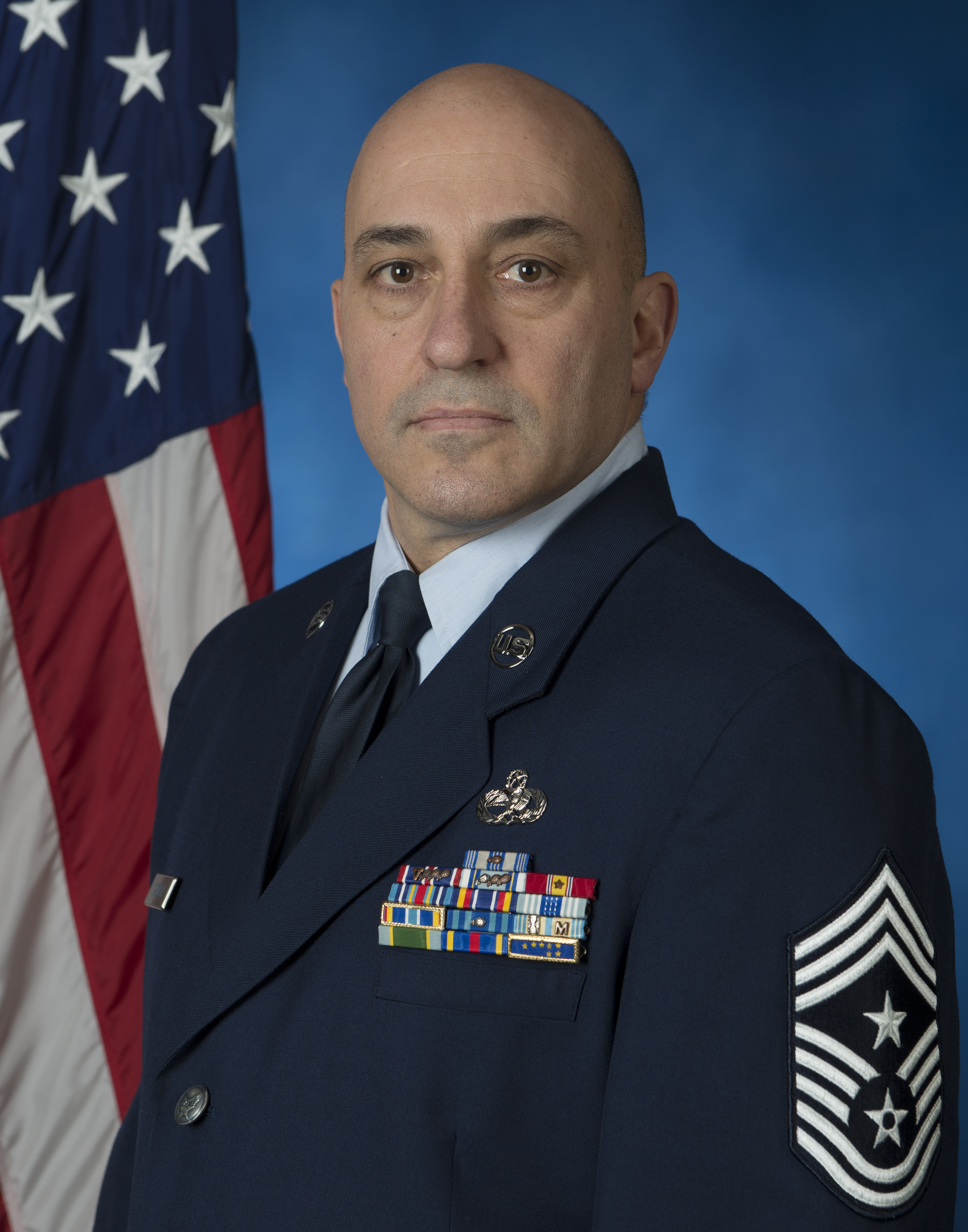 Command Chief Master Sgt. David Garganta of the 176th Wing