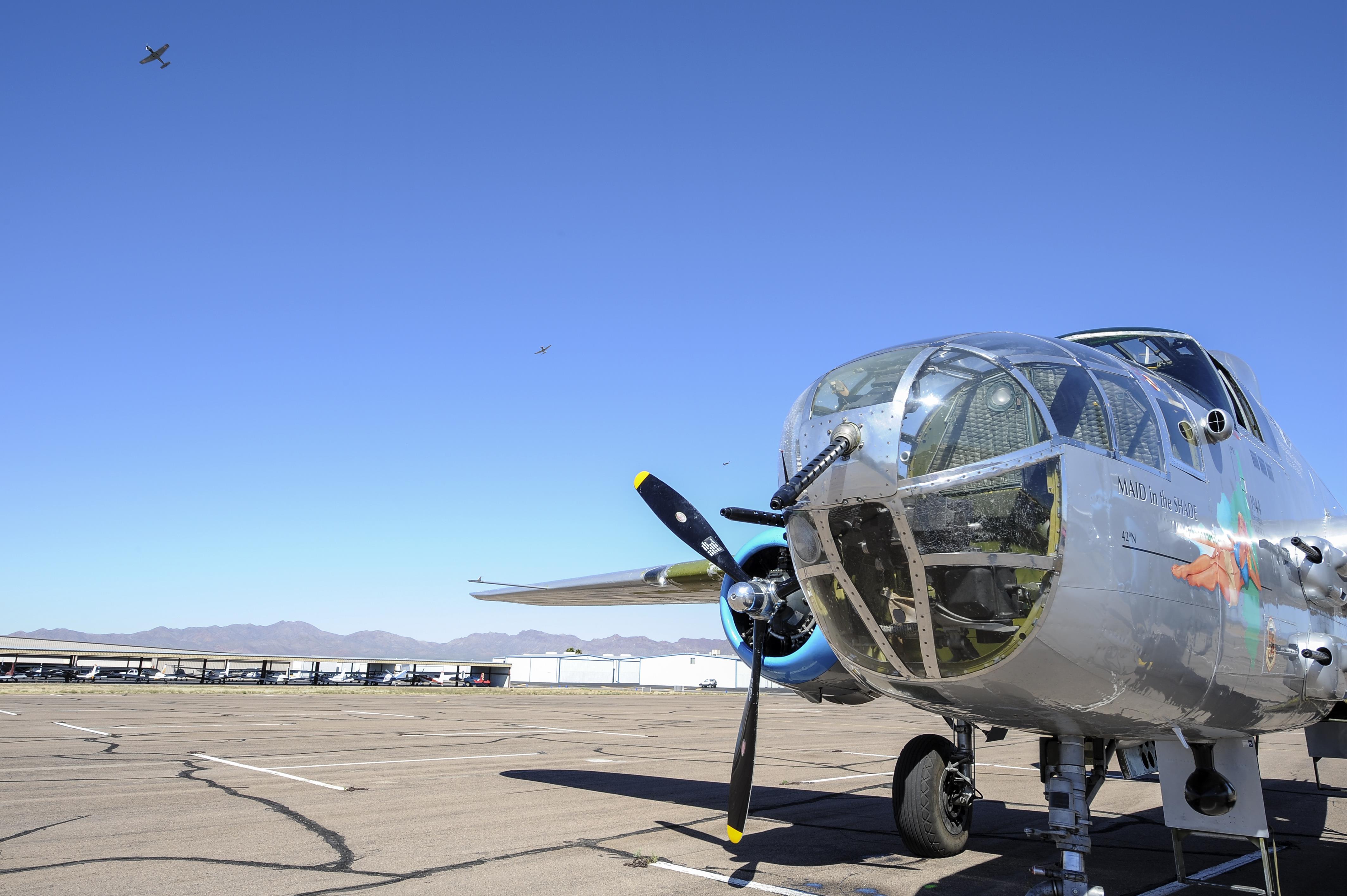 Performers practice at Ryan Airfield