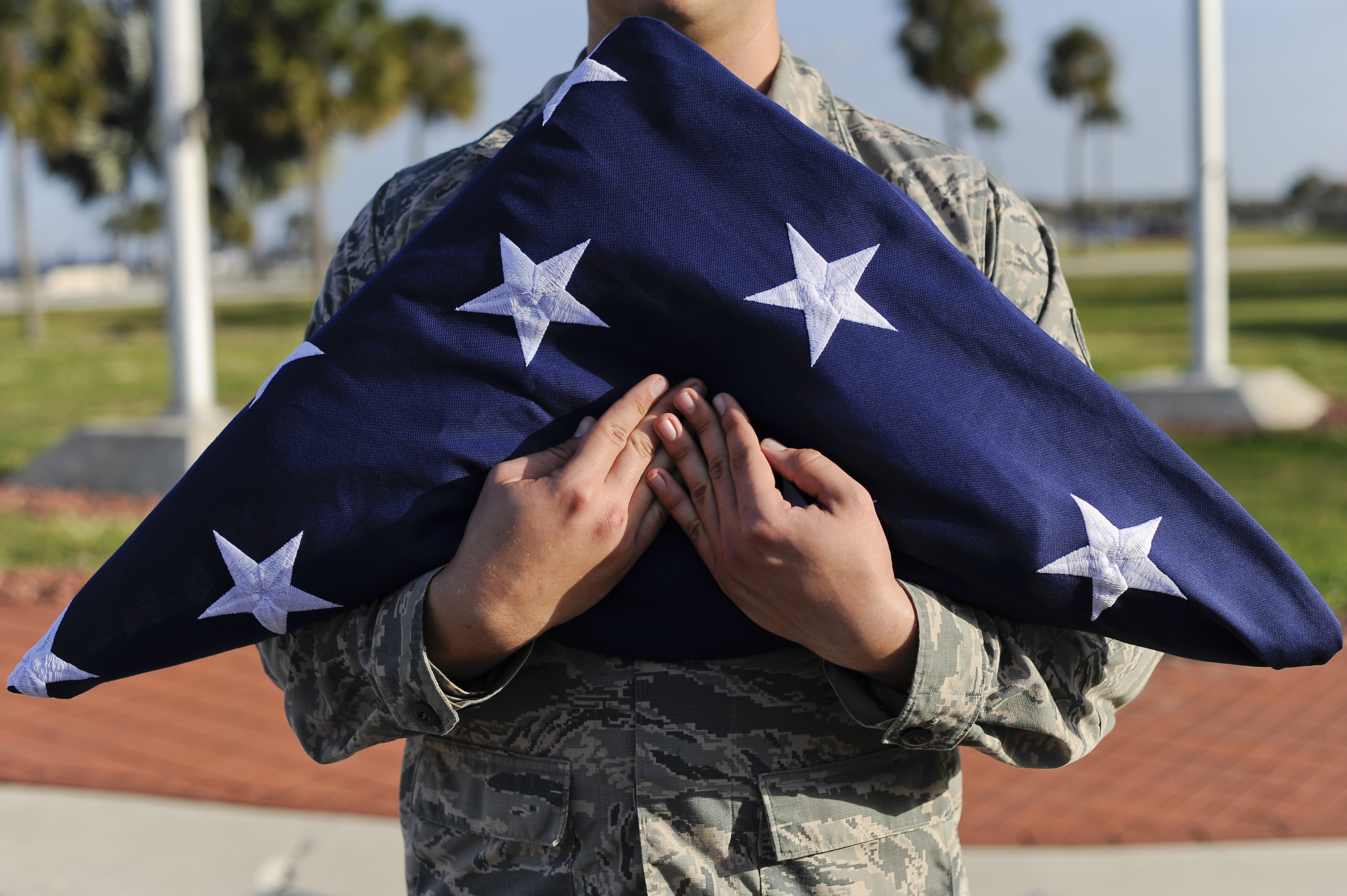 MacDill Airmen pay respect to the red, white and blue > MacDill Air ...