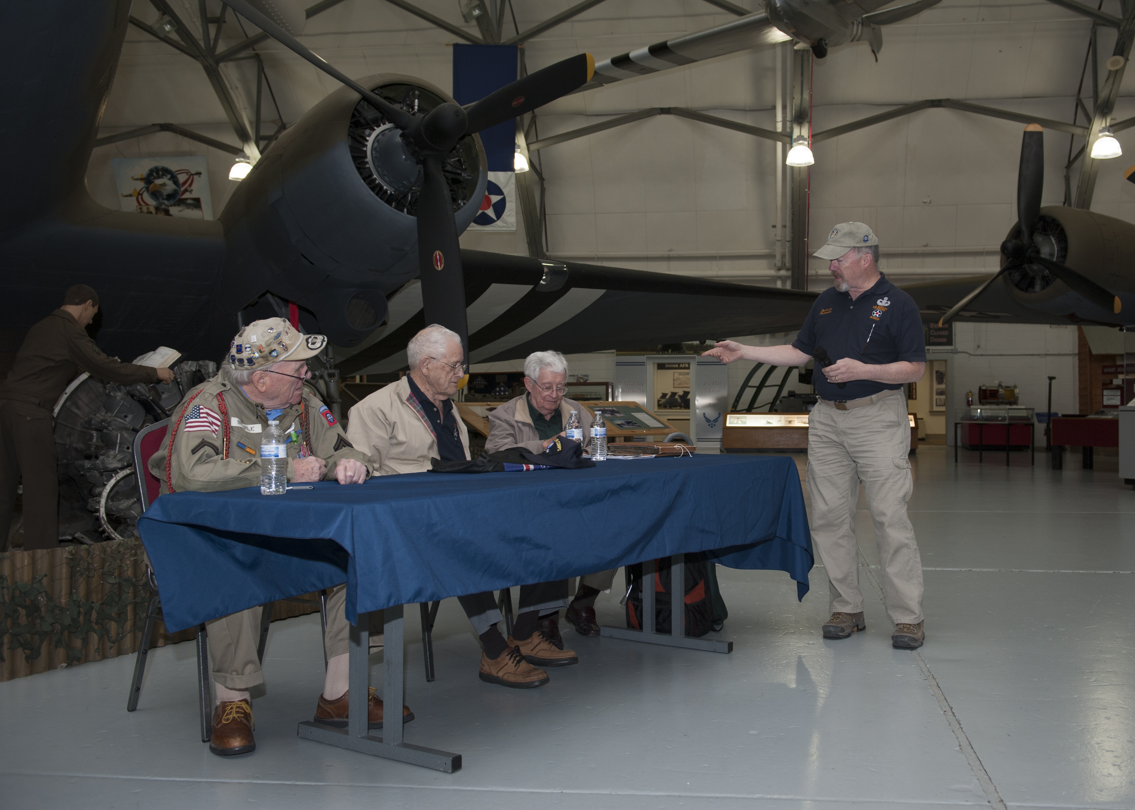Snapshot: Pilot, Radio Operator and Paratrooper visit C-47 > Dover Air ...