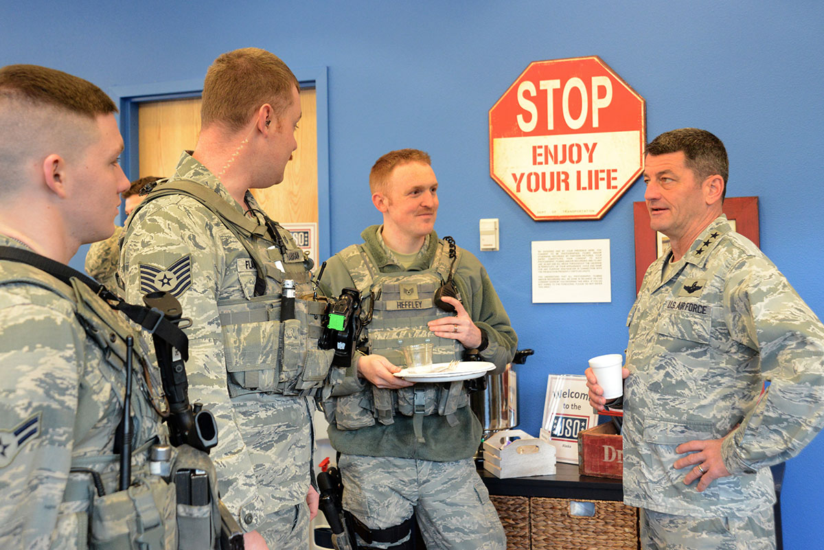 The USO Spring 2016 Entertainment Tour visits JBER for its first stop