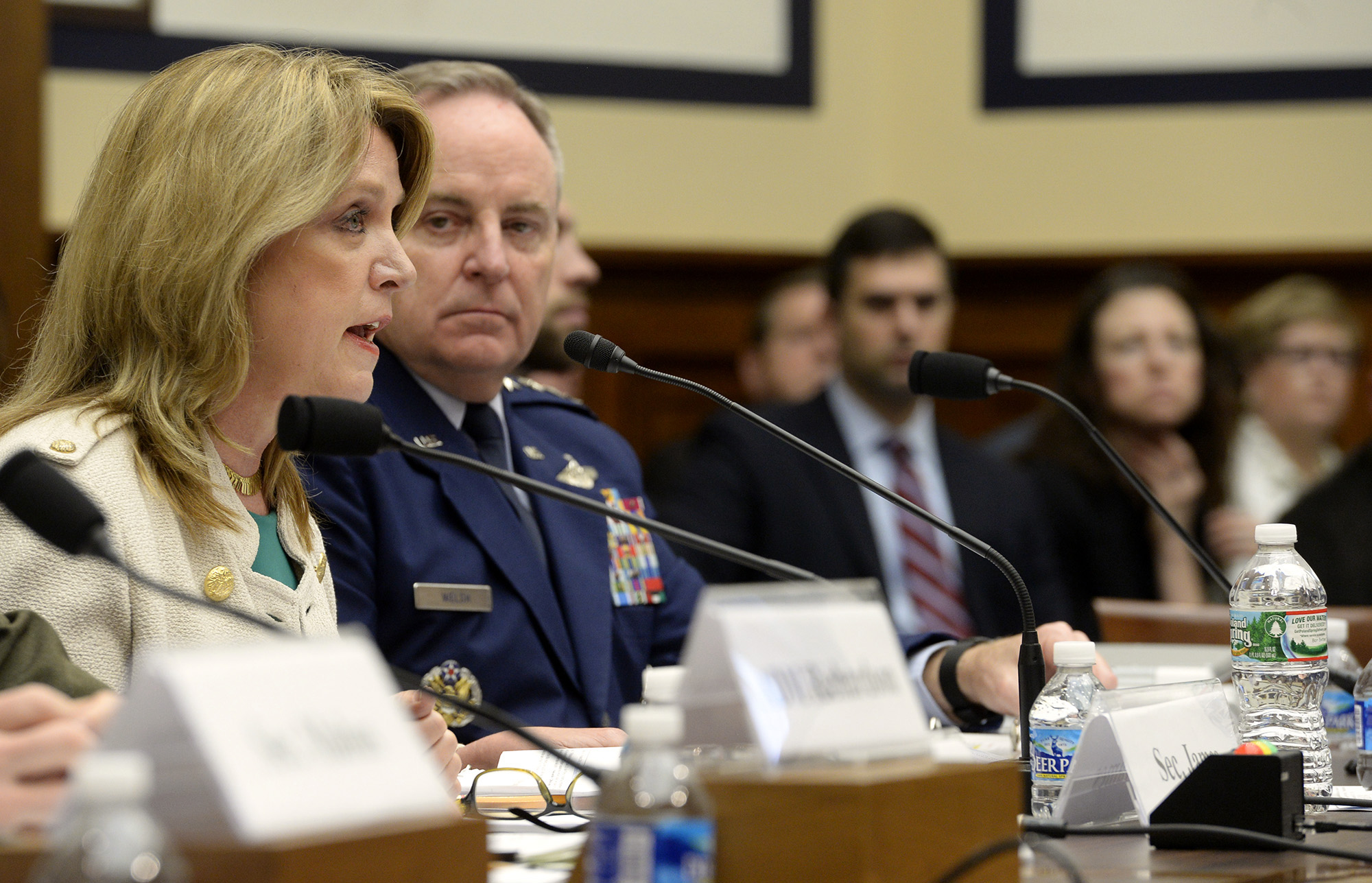 Secretary of the Air Force Deborah Lee James and Air Force Chief of ...