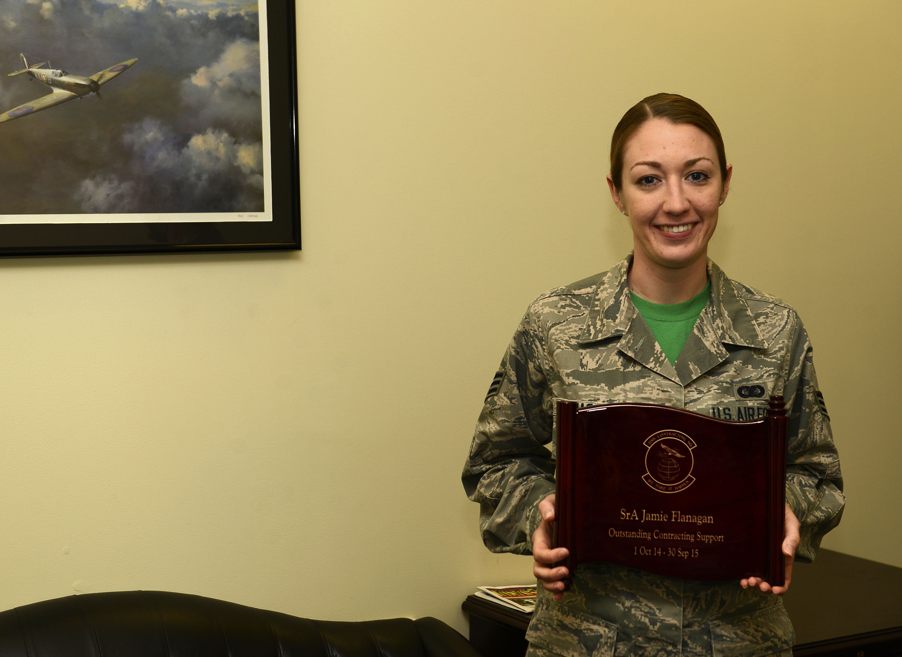 Team Shaw Airman earns AF OCS award