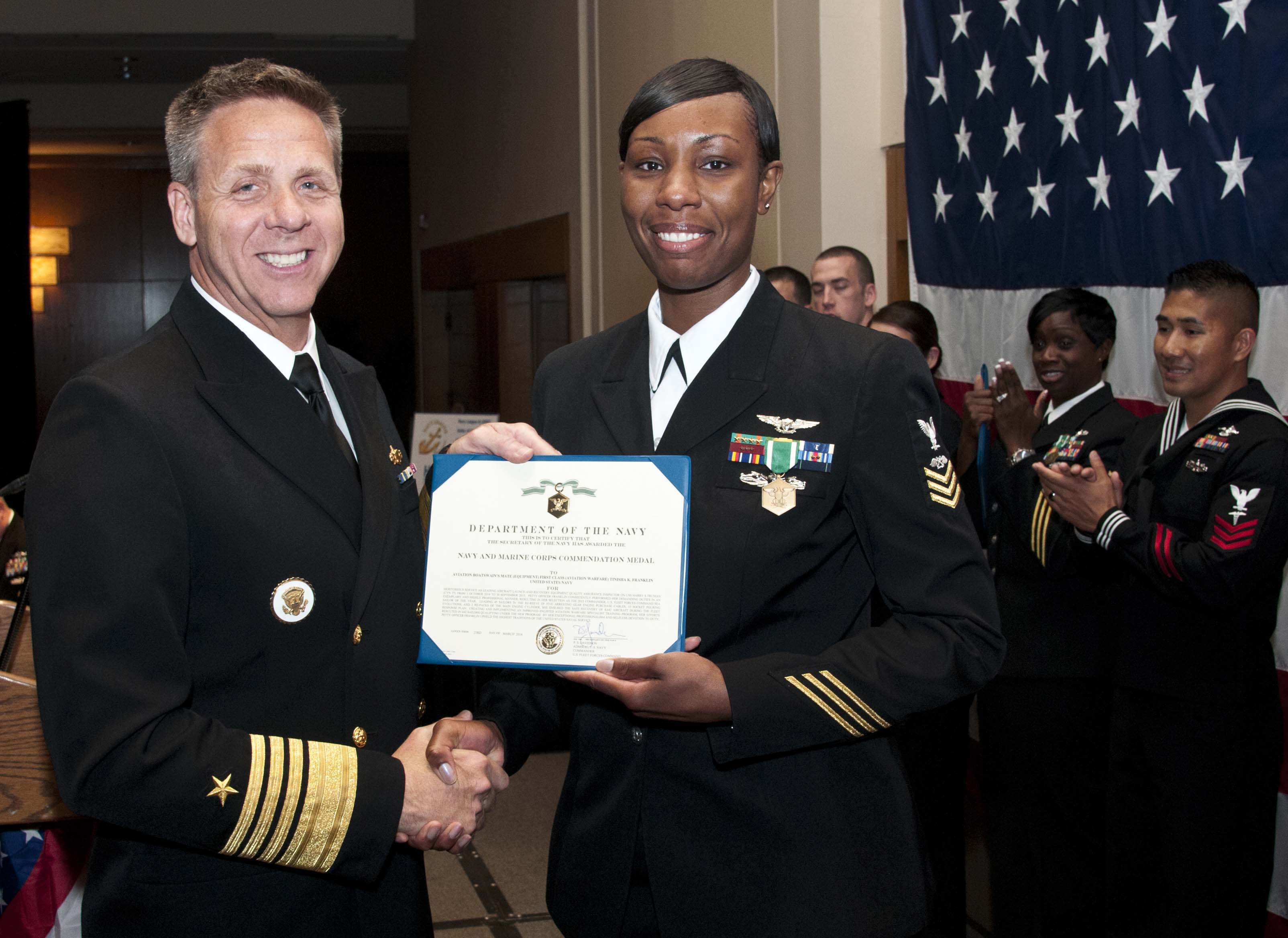 USFF Announces 2015 Fleet Sea, Shore Sailors of Year > United States ...