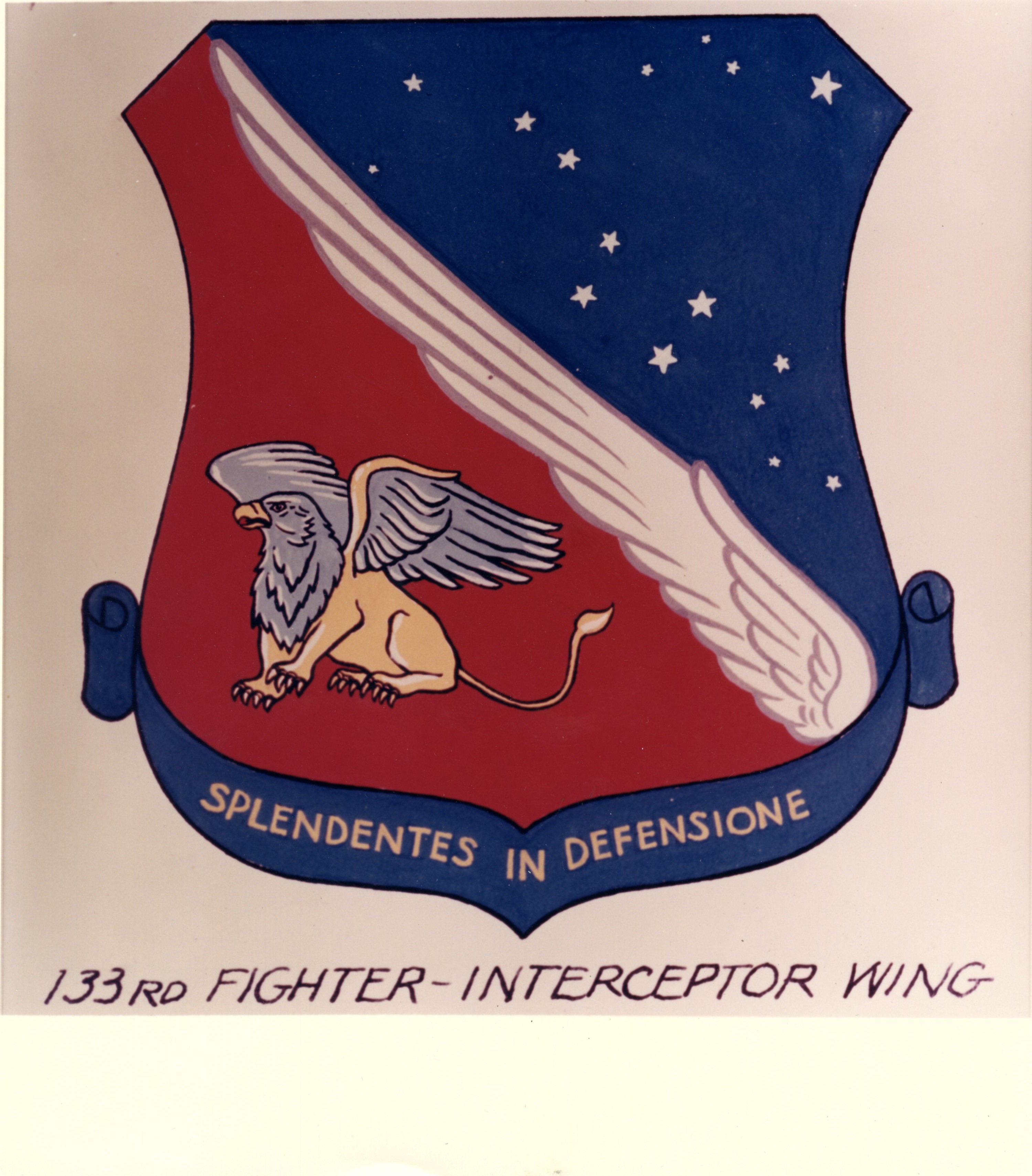 The emblem of the 133rd FIW, Minnesota Air National Guard