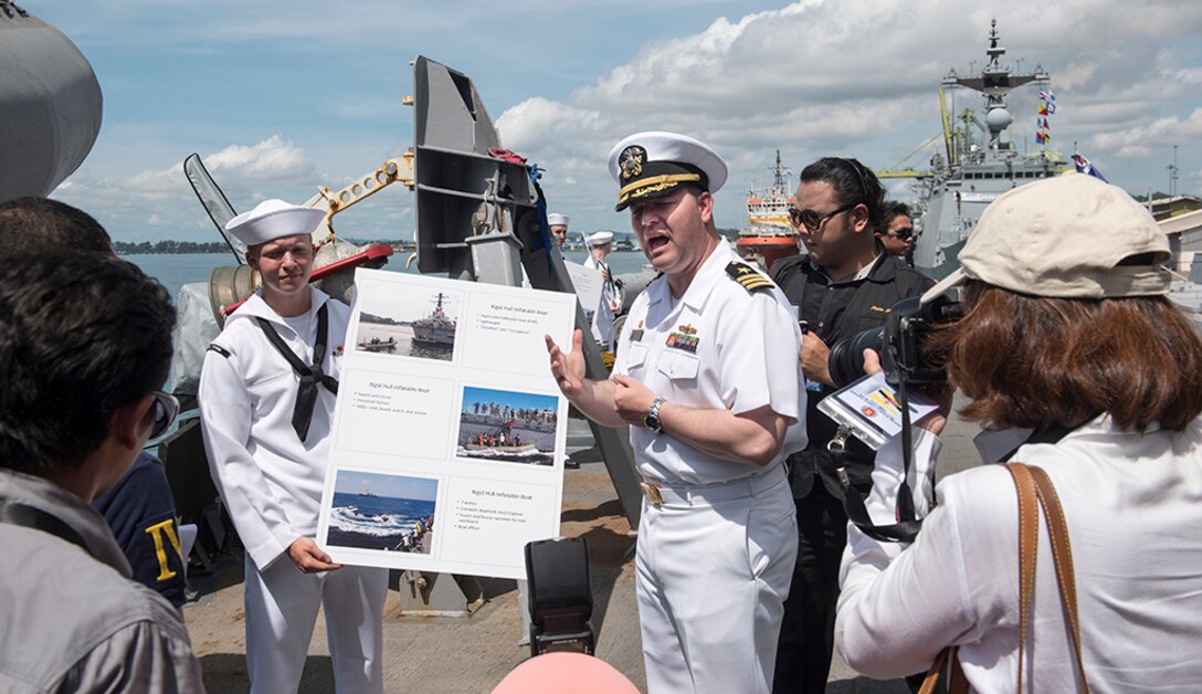 Reporters tour USS Stethem