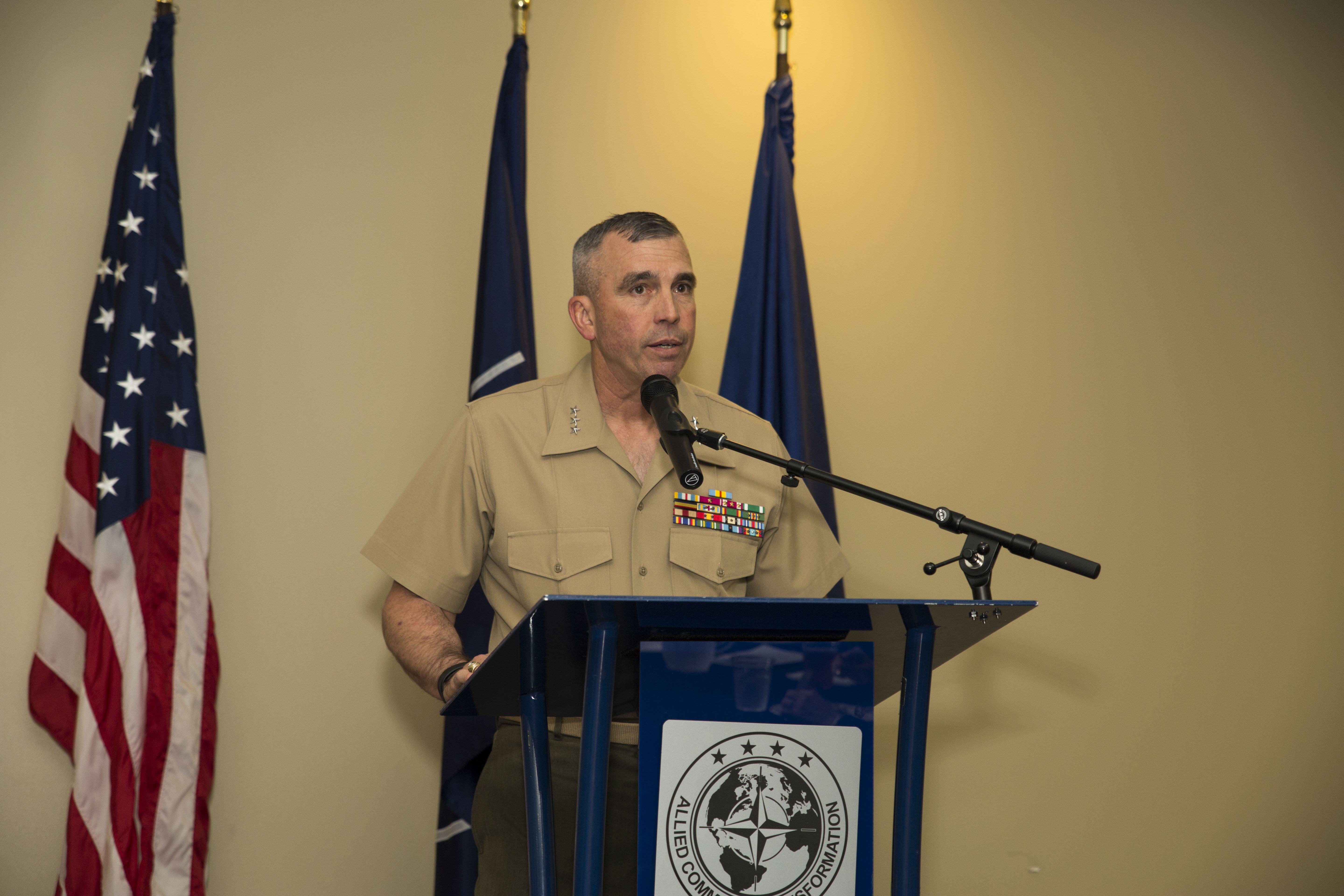 Lt. General Wissler addresses NATO Defense College