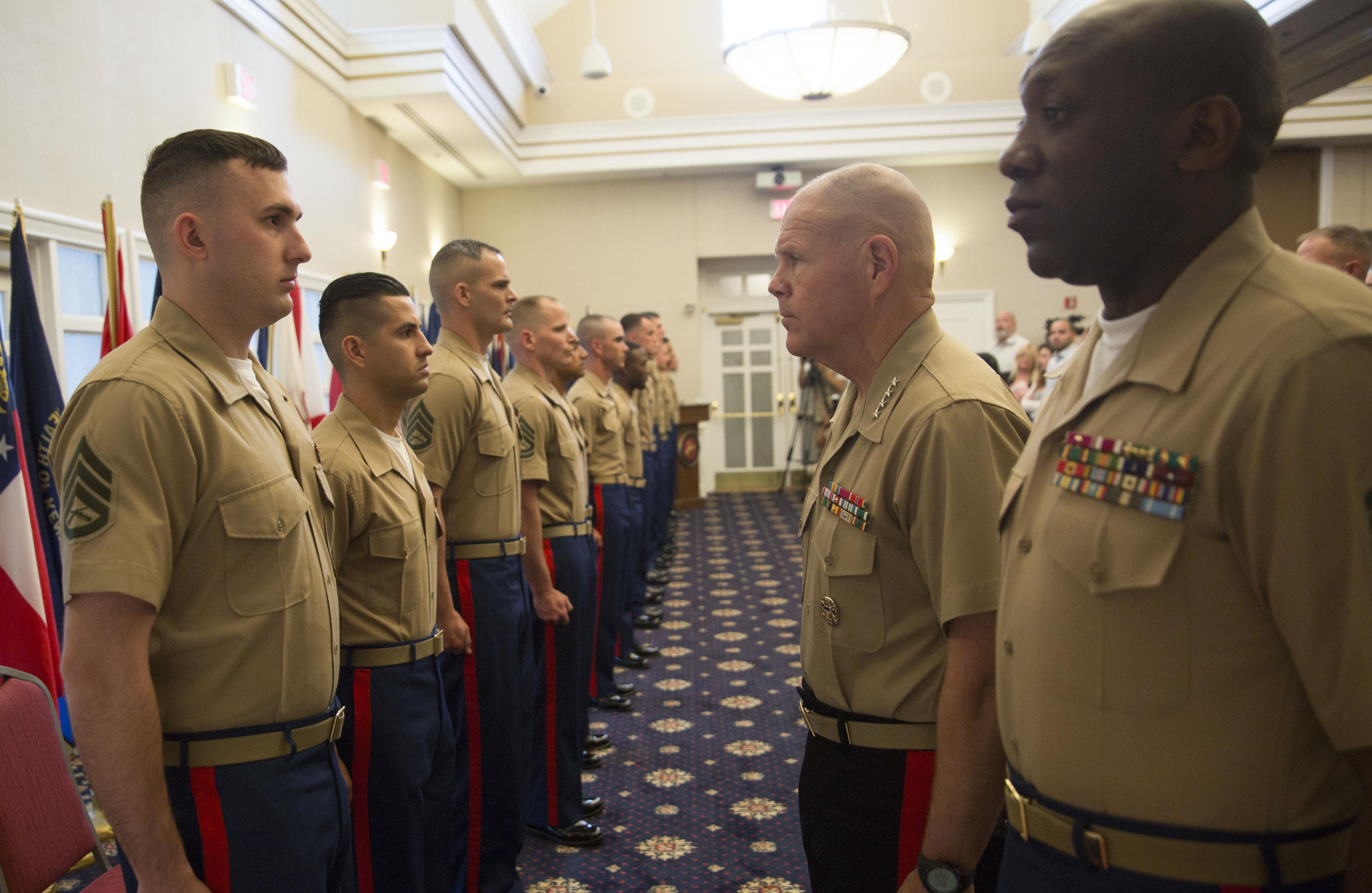 Commandant Of Marine Corps Recognizes Recruiters Of The Year During Award Ceremony Marine