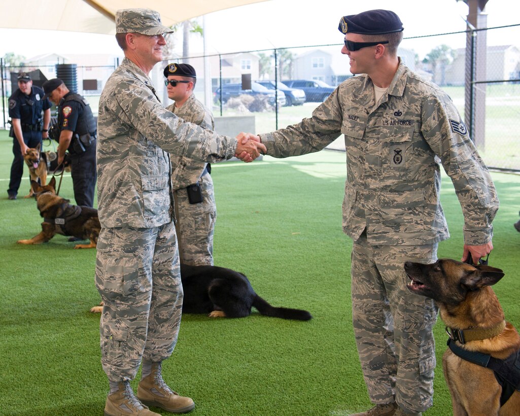 45th SFS unveils new military working dog obedience yard