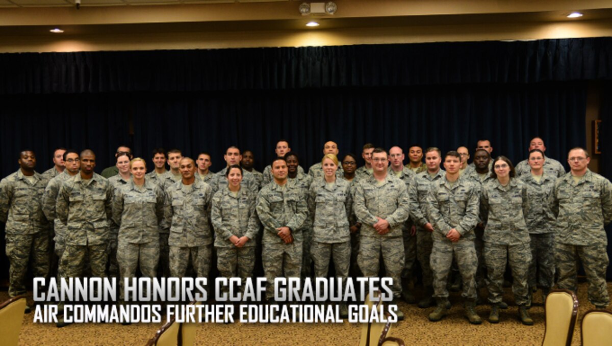 Cannon honors CCAF graduates > Cannon Air Force Base > News
