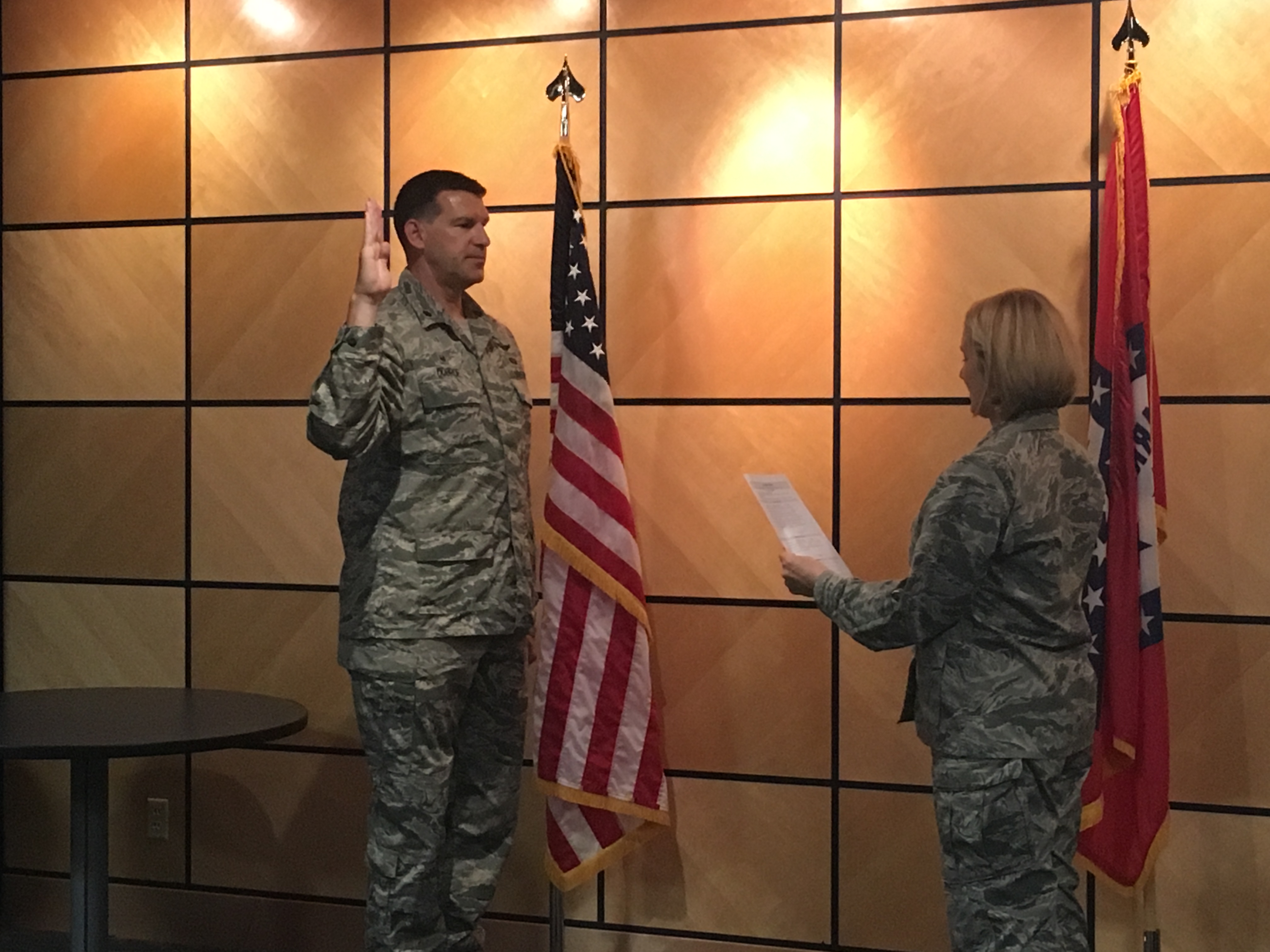 Lt. Col. Leon Dodroe swears-in at 188th Wing > 188th Wing > News Articles